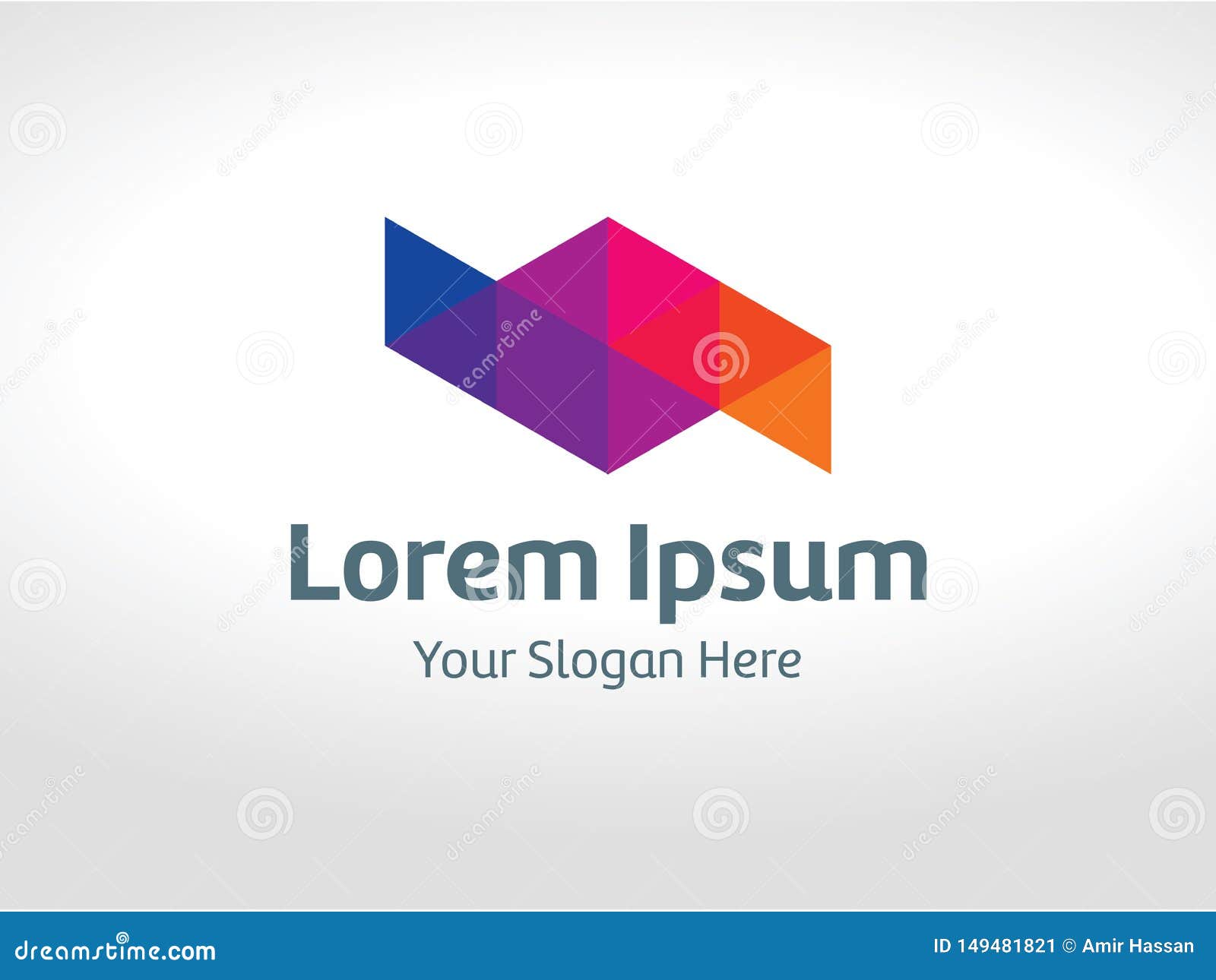 Colorful Triangle Logo Design with Square Letter Triangle Pixel Stock ...