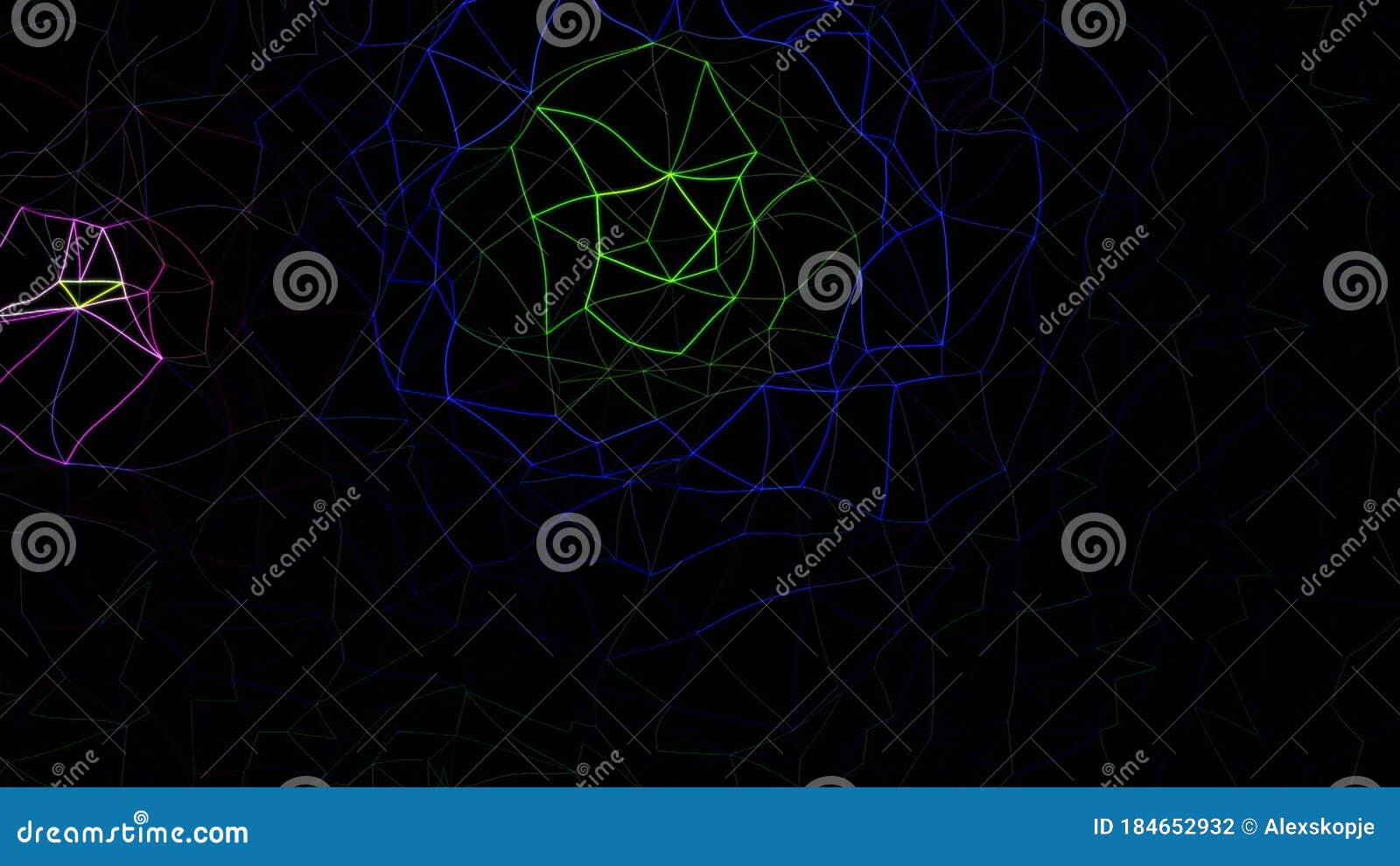 Colorful Triangle Polygons Animation Stock Footage - Video of loopable ...