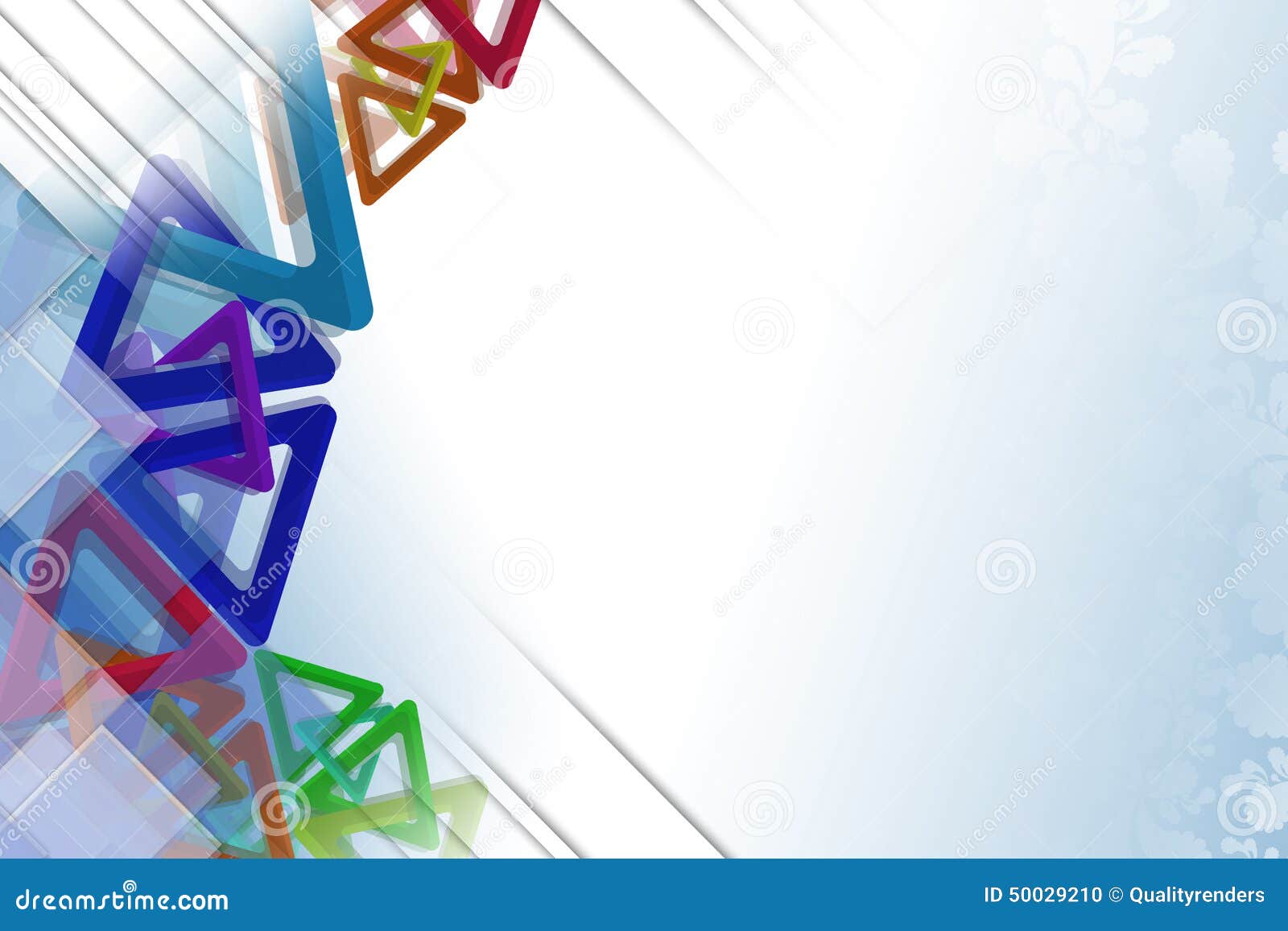 Colorful Triangle Ring Left Side, Abstract Background Stock ...