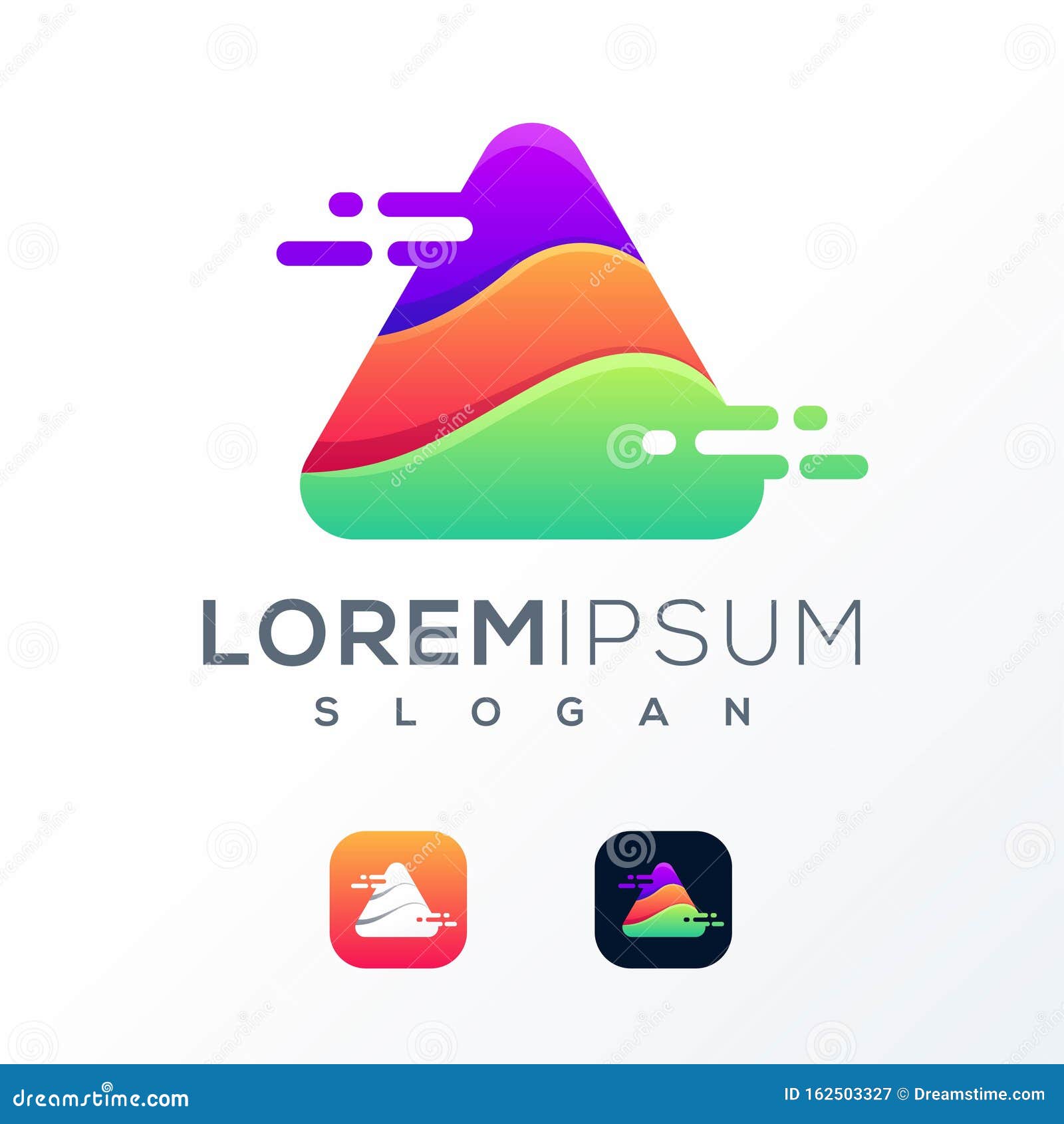 Colorful Triangle Tech Logo Design Ready To Use Stock Vector ...