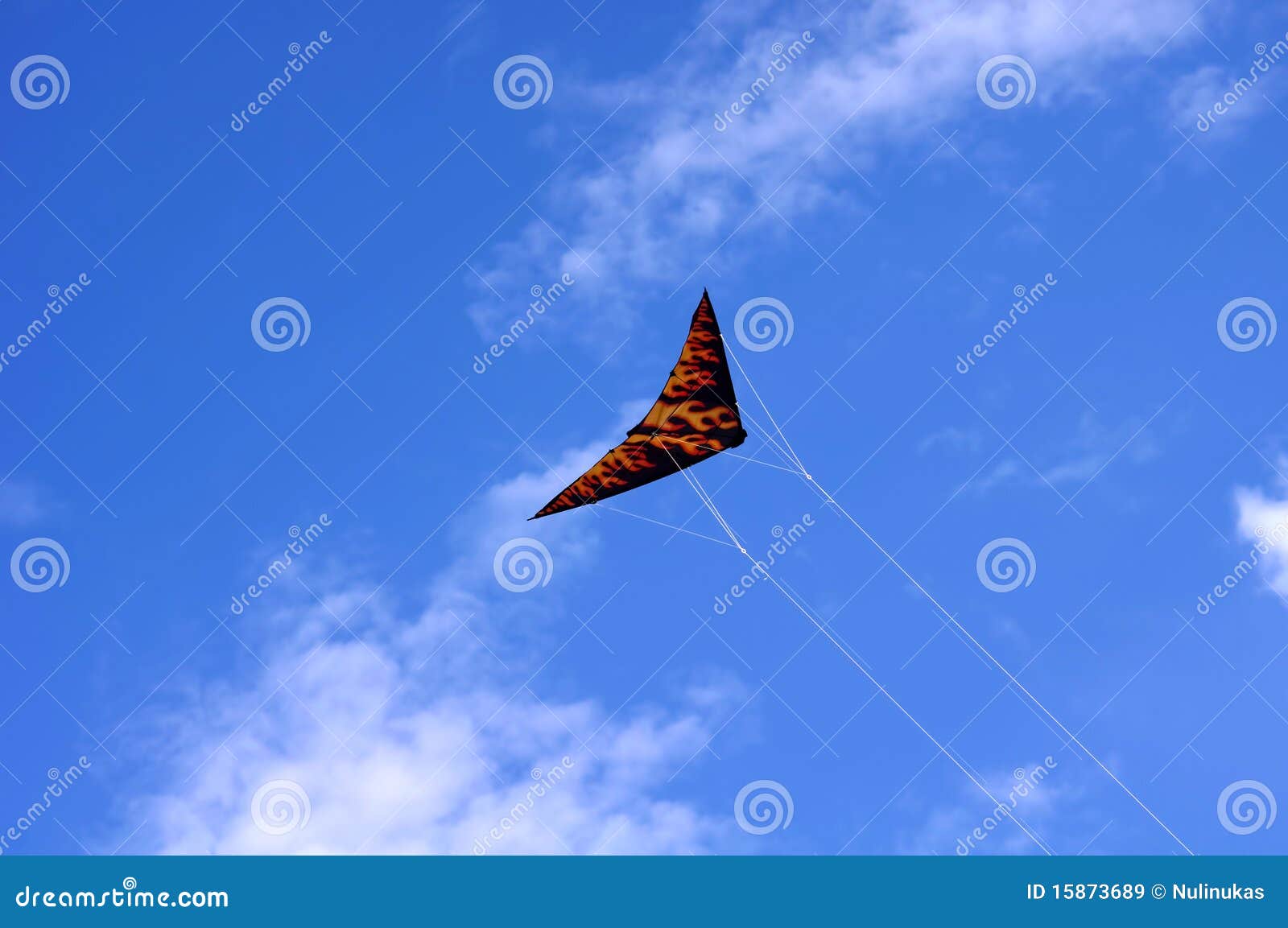 A Colorful Triangle, Textile Kite Stock Image - Image of classic ...