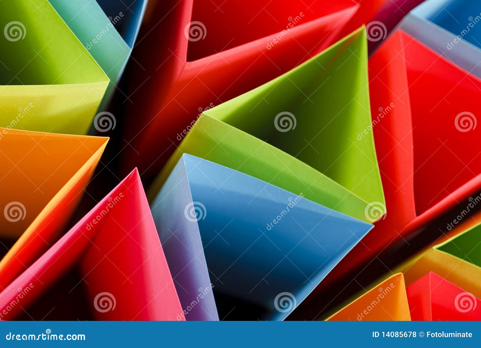 Colorful Triangles stock photo. Image of colorful, triangle - 14085678