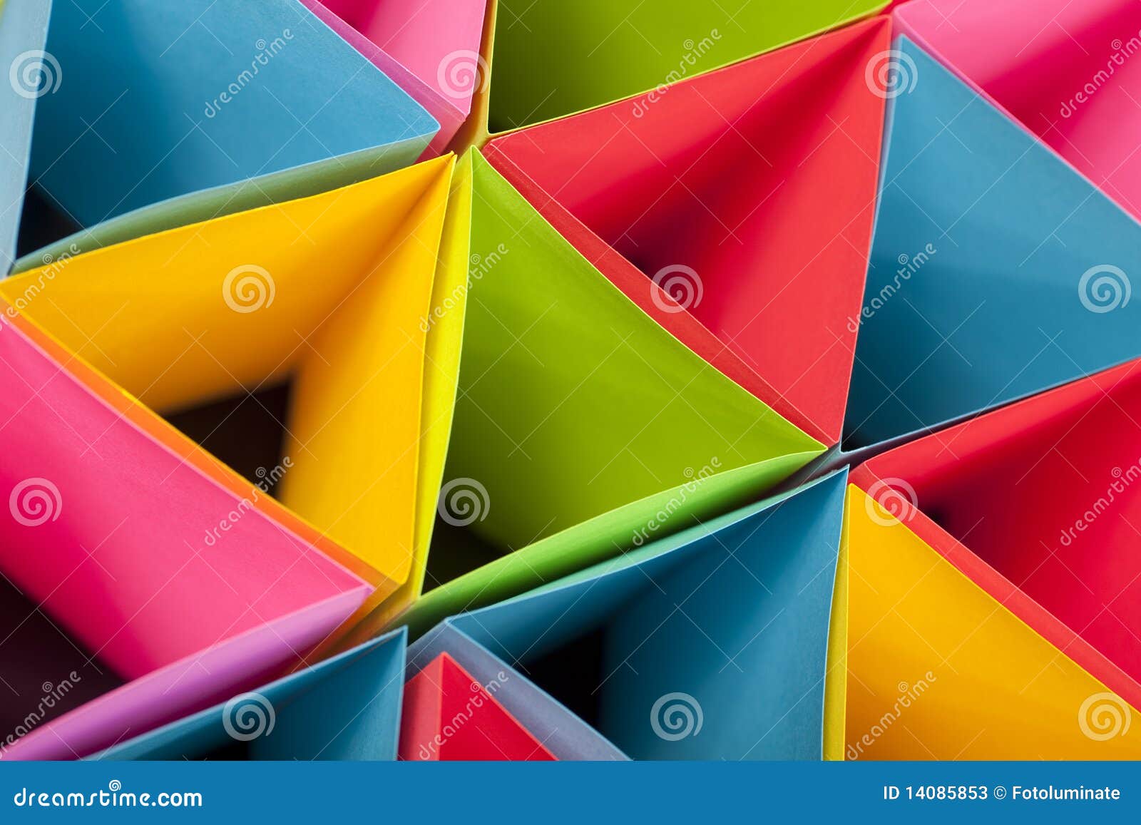 Colorful Triangles stock image. Image of business, geometric - 14085853