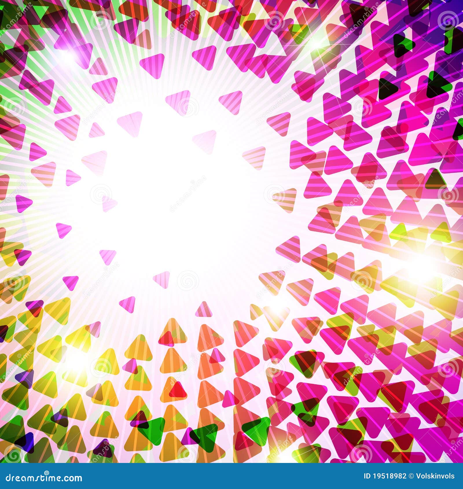 Colorful Triangles stock illustration. Illustration of light - 19518982