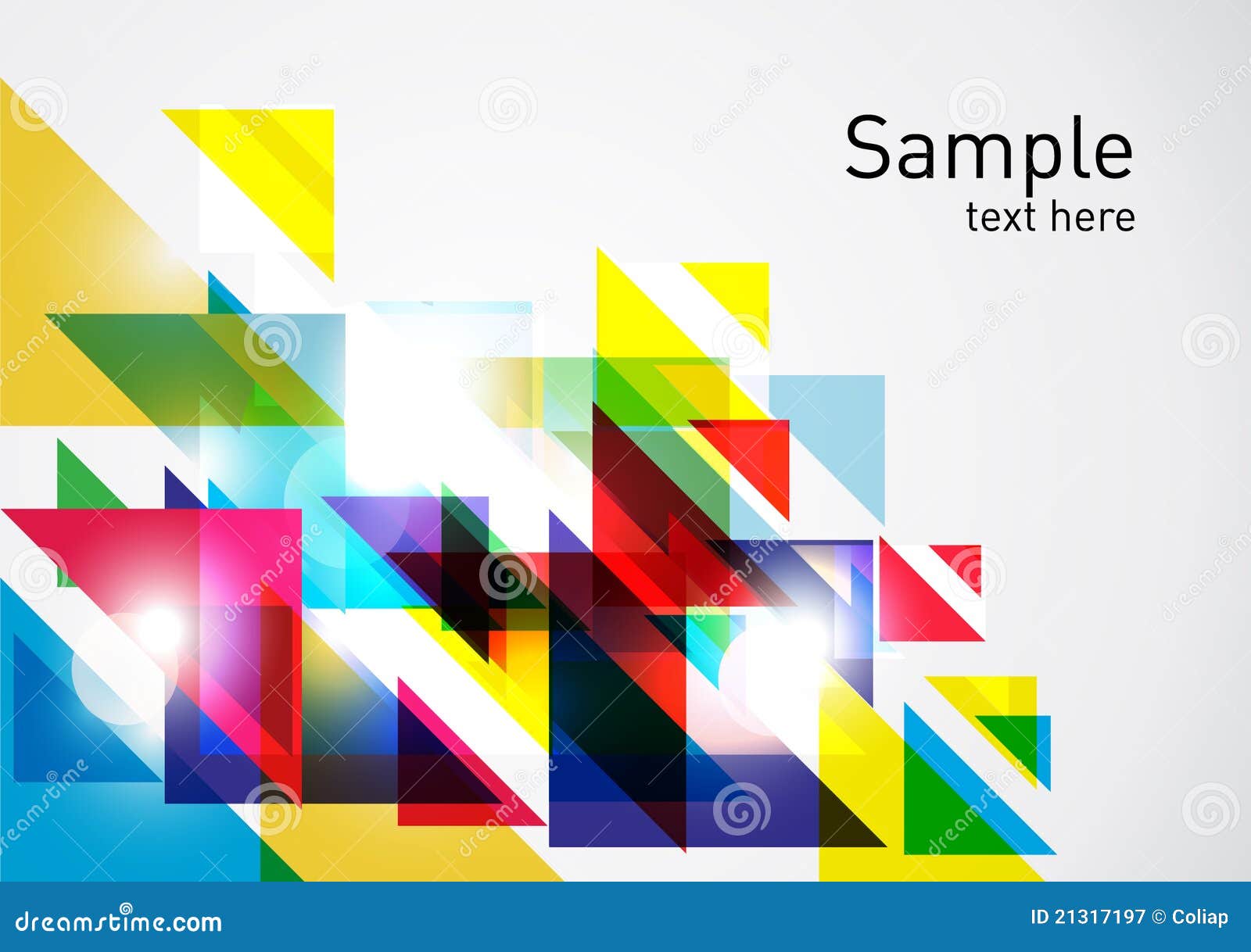 Colorful Triangles Abstract Background Stock Vector - Illustration of ...