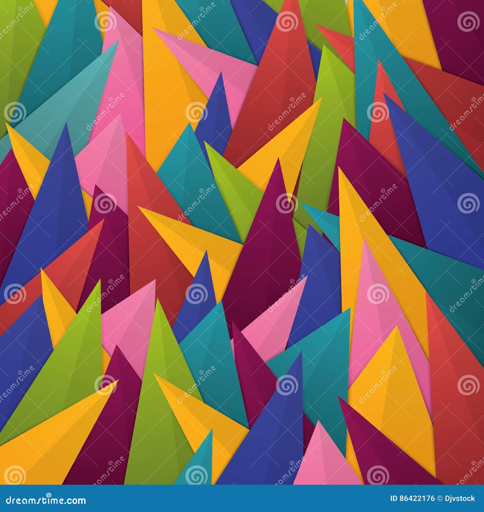 Colorful Triangles Background Stock Illustrations – 70,077 Colorful ...