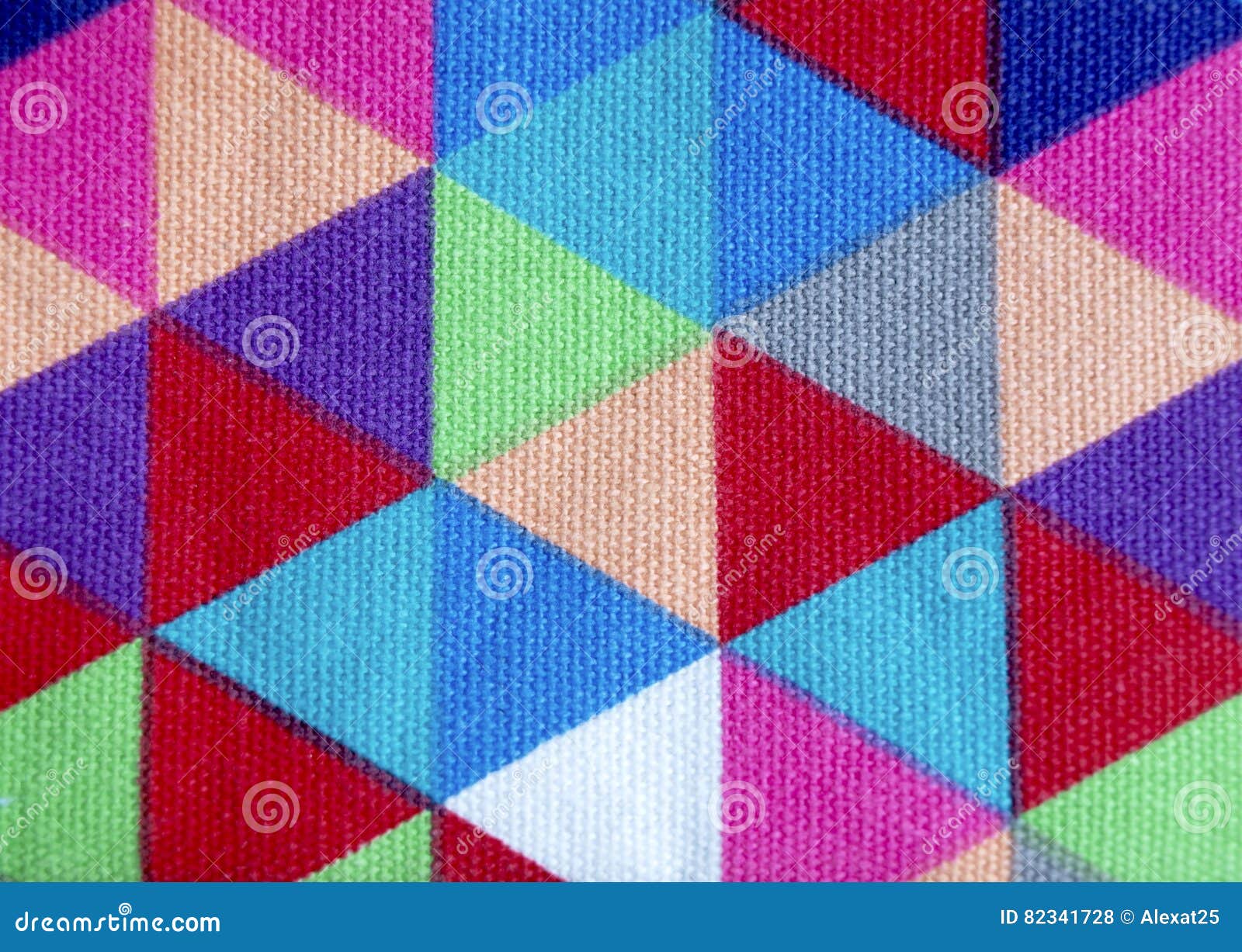 Colorful Triangles Cloth Texture Stock Photo - Image of ornament ...
