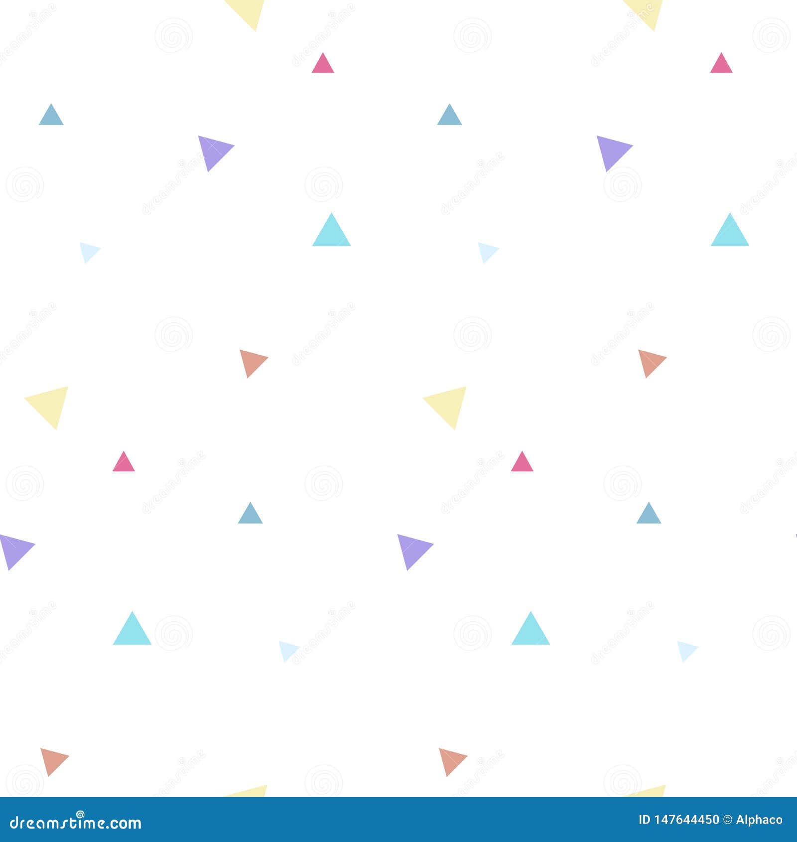 Colorful Triangles Seamless Pattern Stock Vector - Illustration of ...