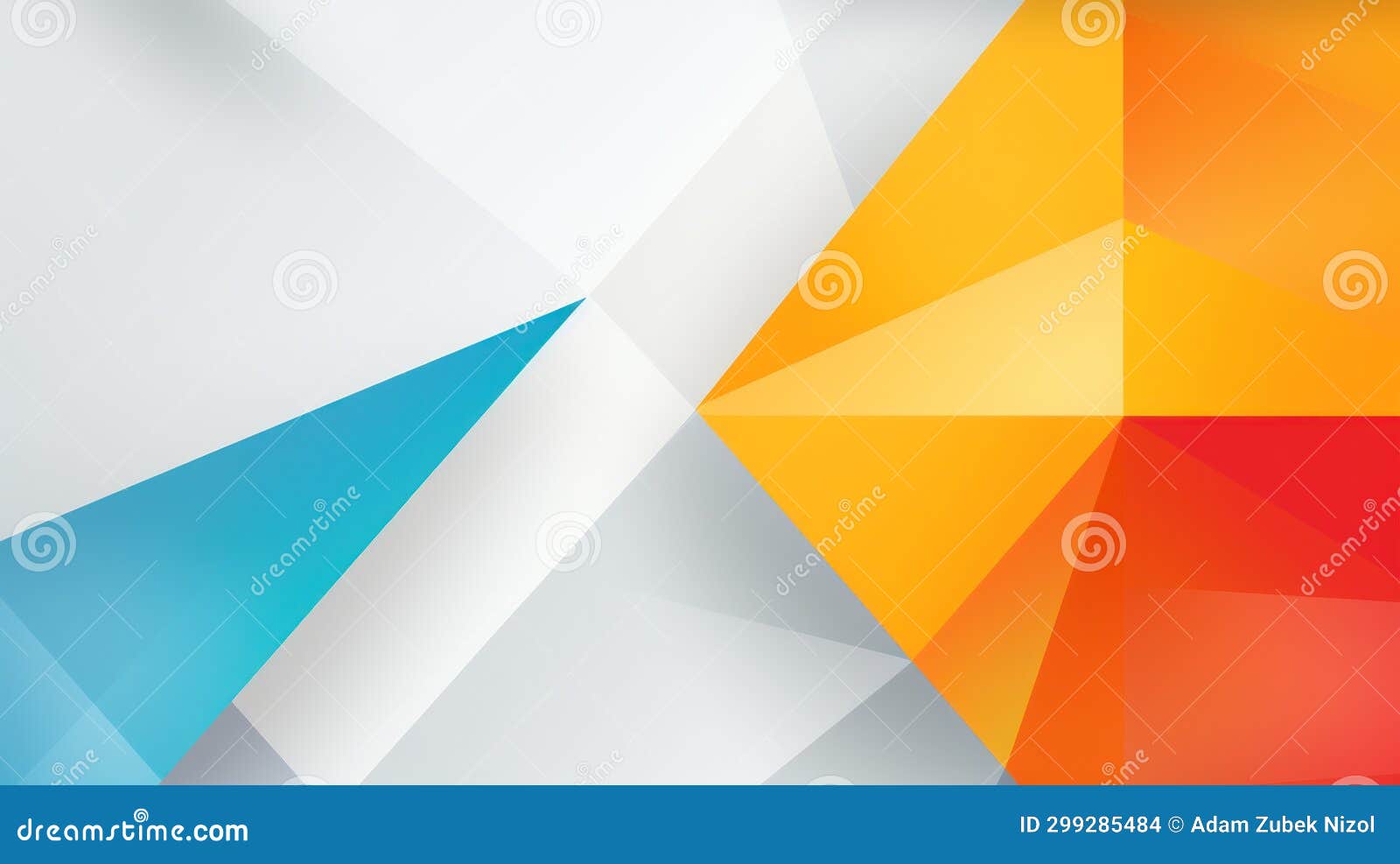 A Colorful Triangles on a White Background Stock Illustration - Illustration of generative ...