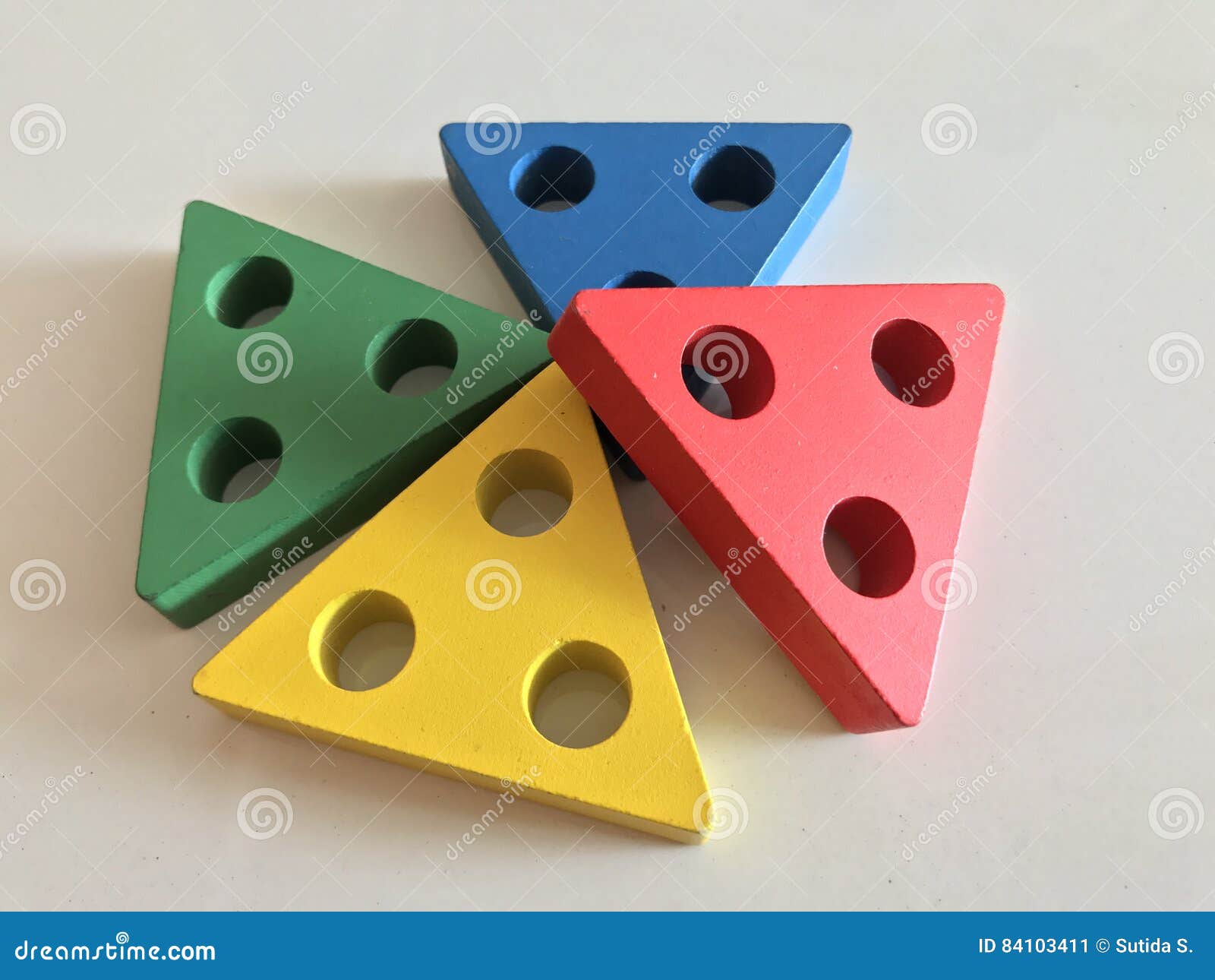 Colorful triangles stock image. Image of education, floor - 84103411