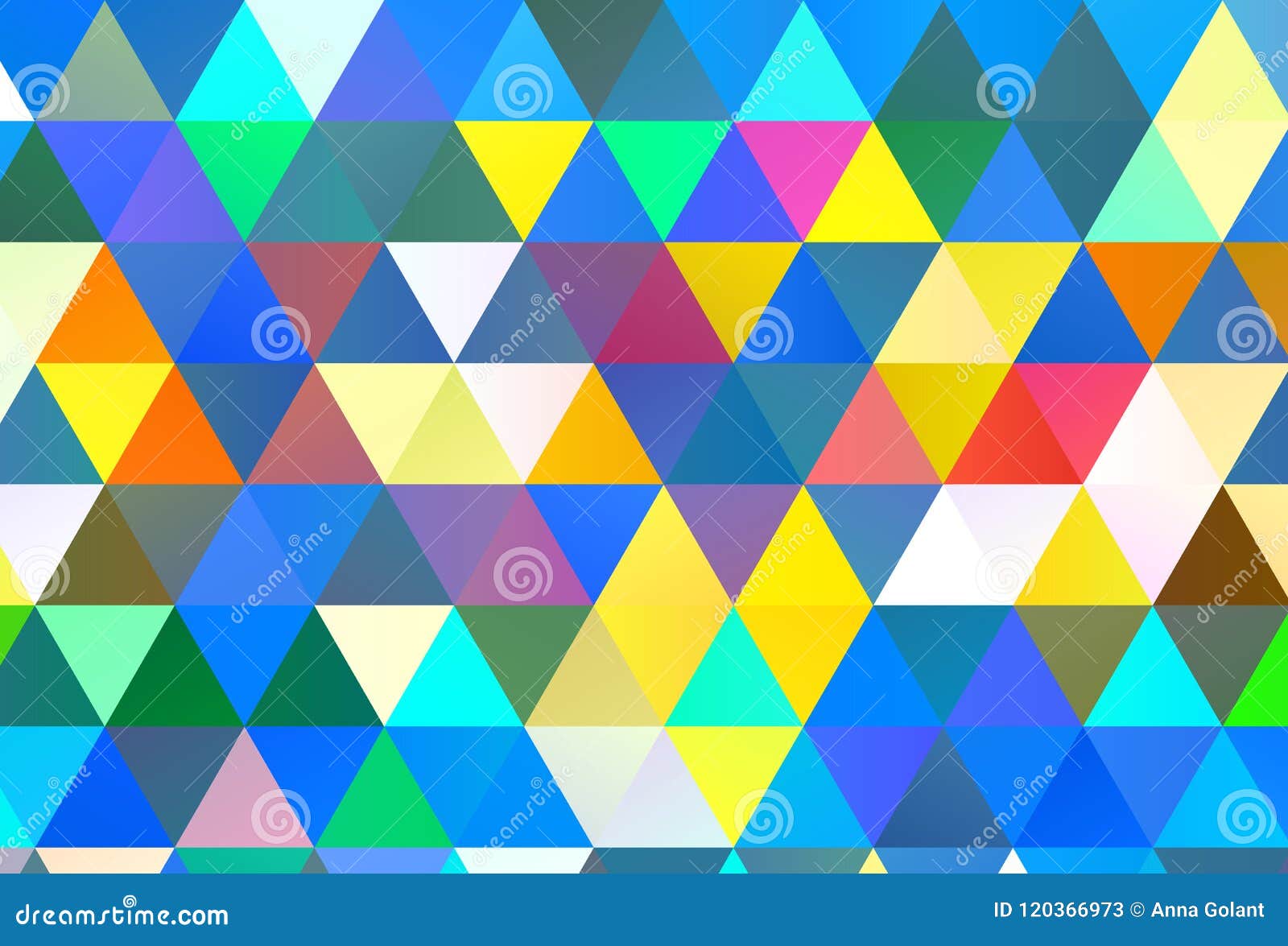 Colorful Triangular Background. Pattern with Many Triangles of ...