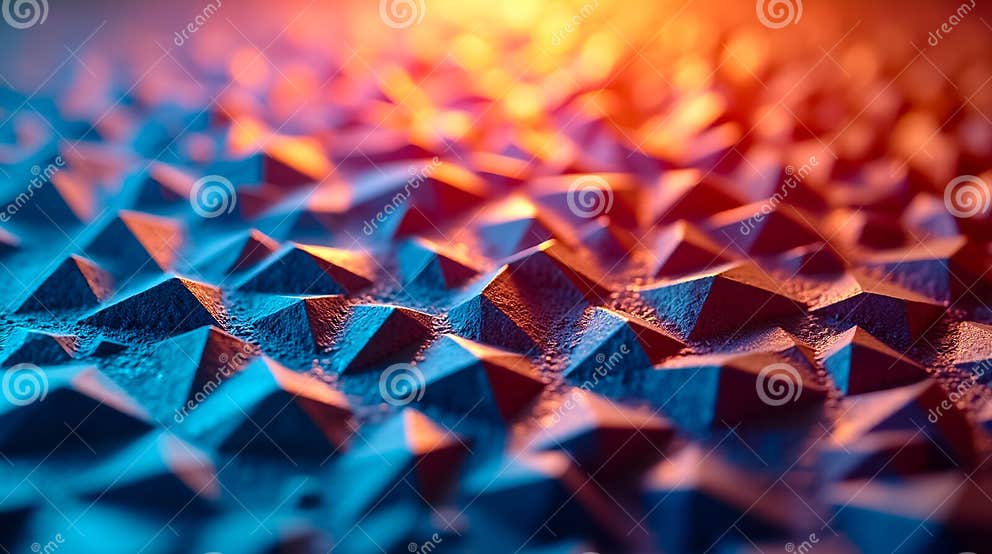 Colorful Triangular and Polygon Patterns Create a Textured Surface ...
