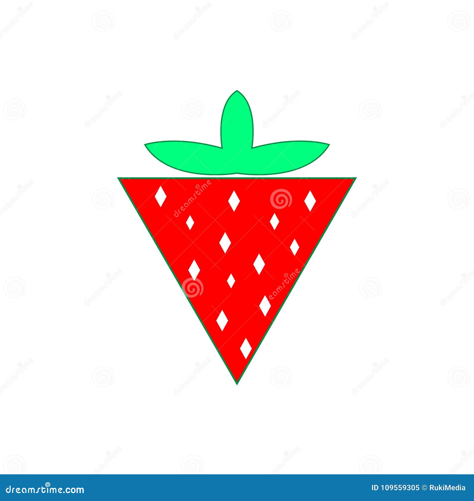 Colorful Triangular Strawberry Logo Stock Vector - Illustration of ...