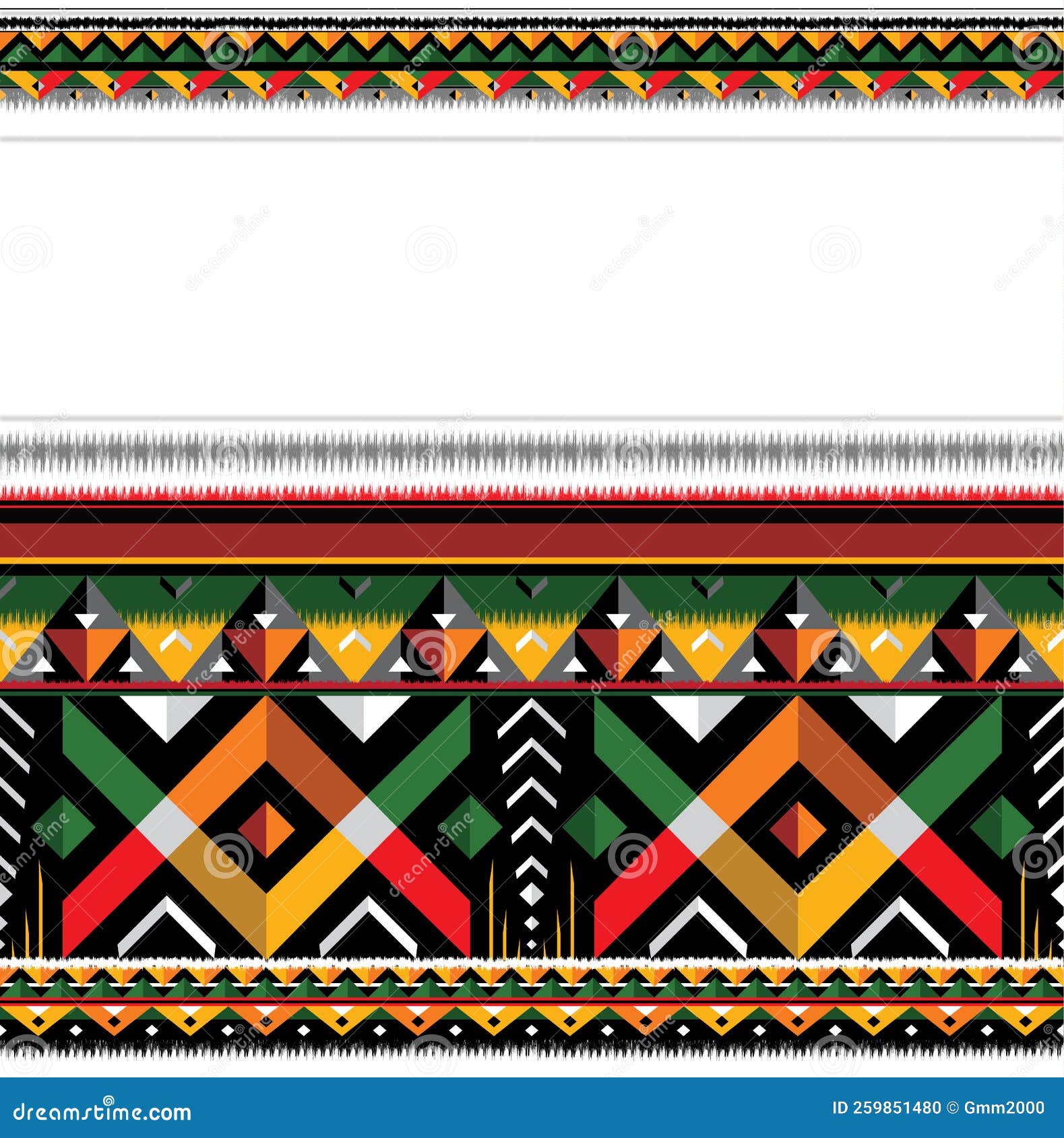 Colorful Tribal Pattern Fabric Designs Inspired by Tribal Work Stock ...