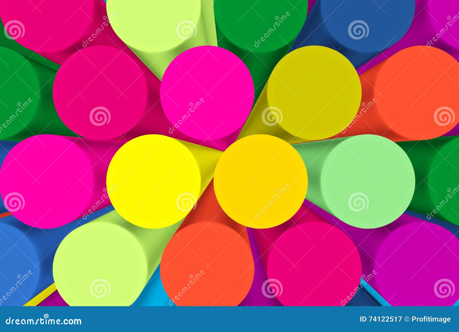 Colorful tube stock illustration. Illustration of composition - 74122517