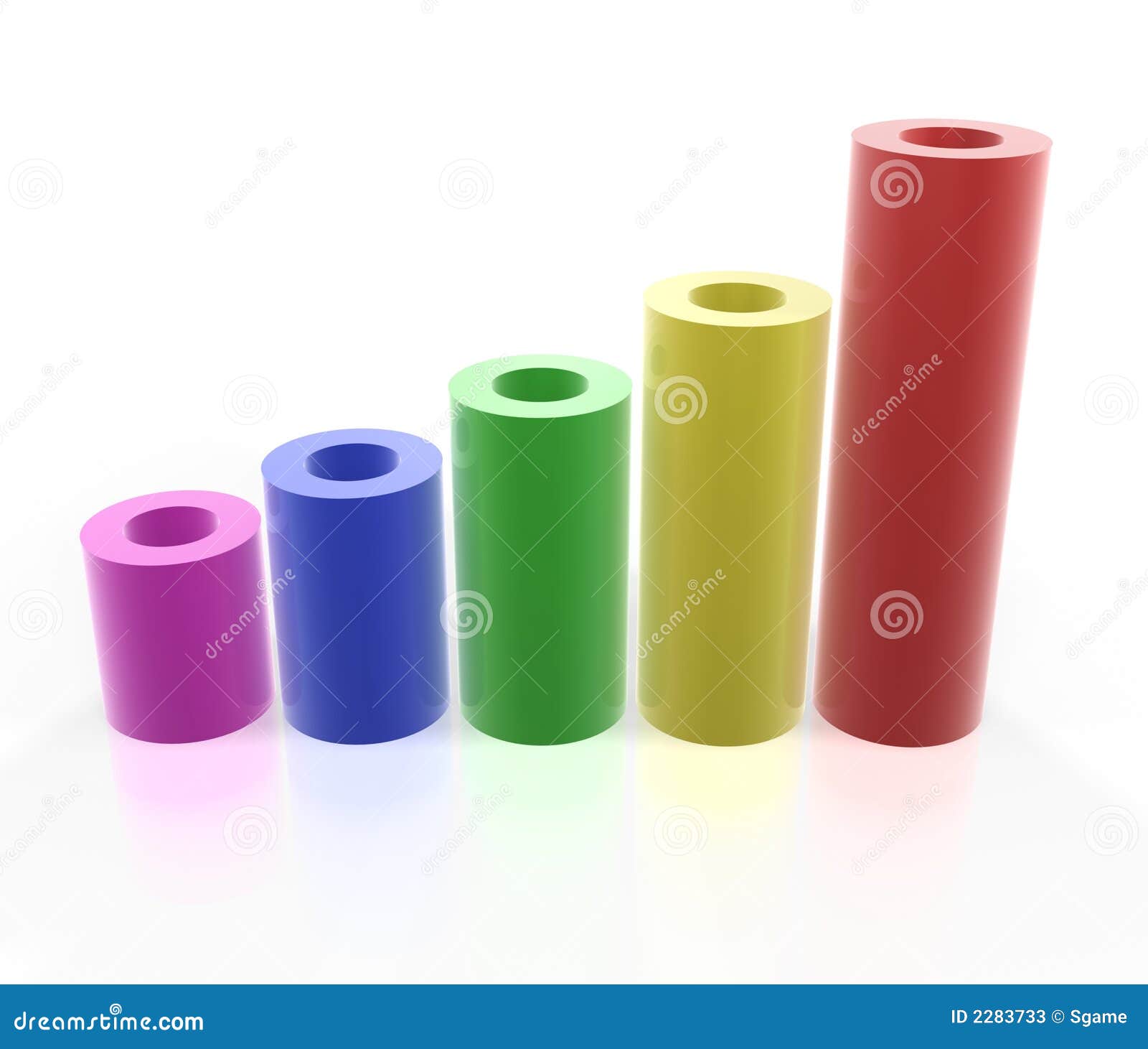 Colorful tube graph stock image. Image of forecast, account - 2283733
