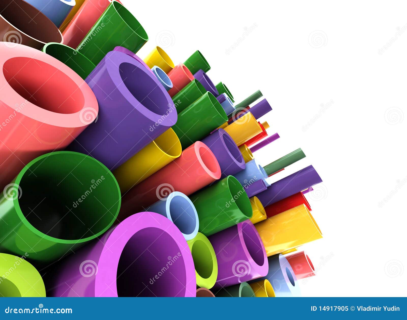 Colorful tubes stock illustration. Illustration of tunnel - 14917905
