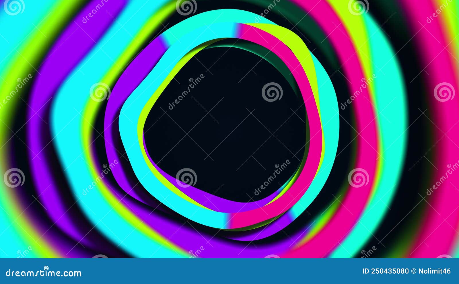 Colorful tunnel stock illustration. Illustration of party - 250435080