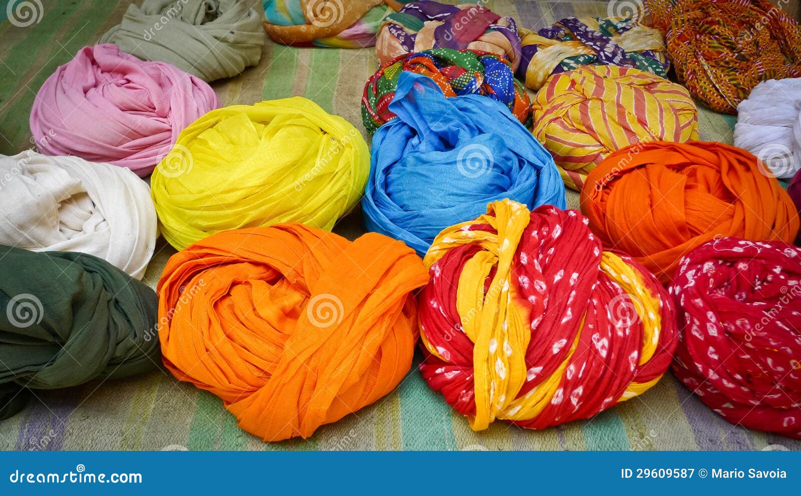 Colorful Turbans stock image. Image of headwear, handicraft - 29609587