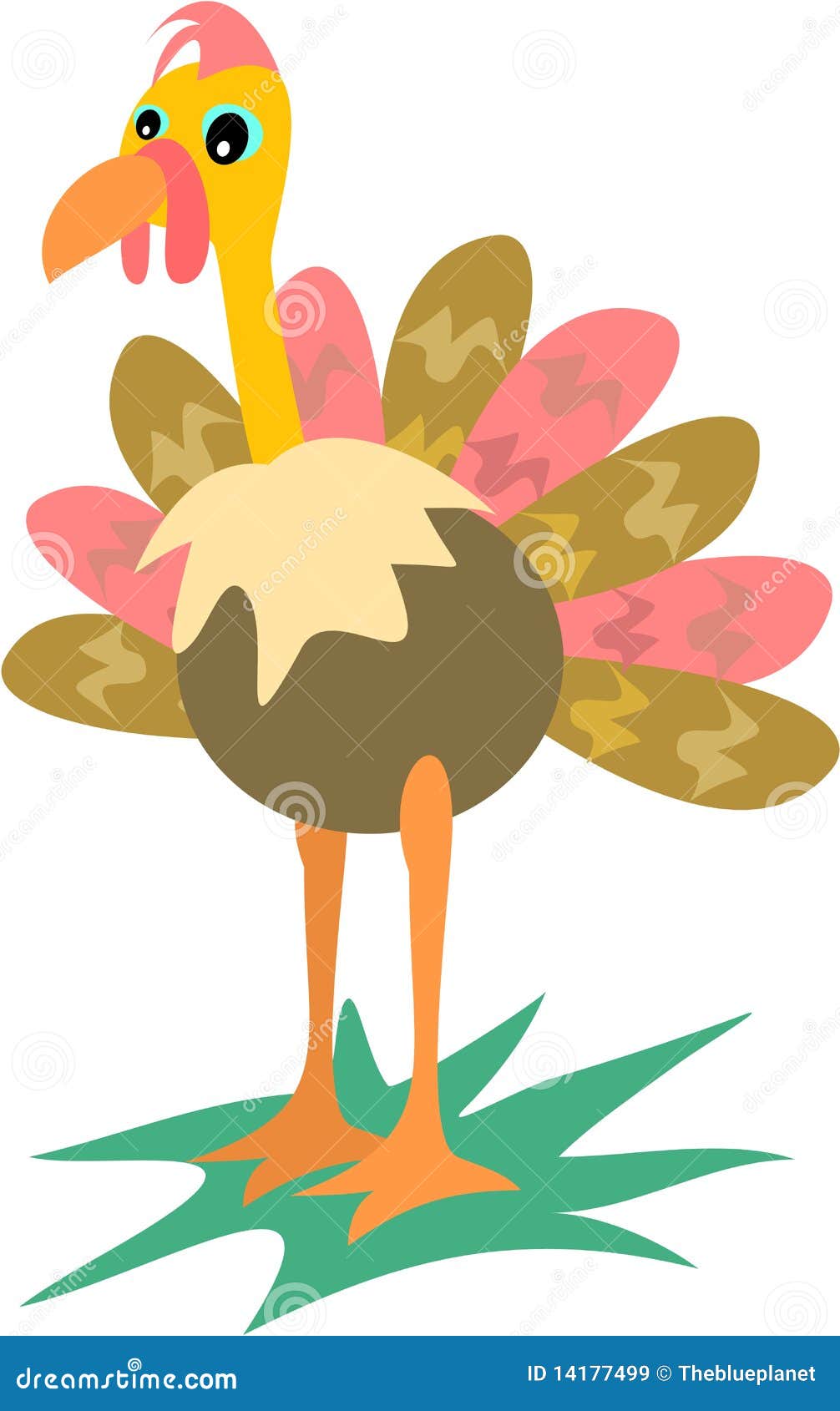 Colorful Turkey stock illustration. Illustration of feathers - 14177499