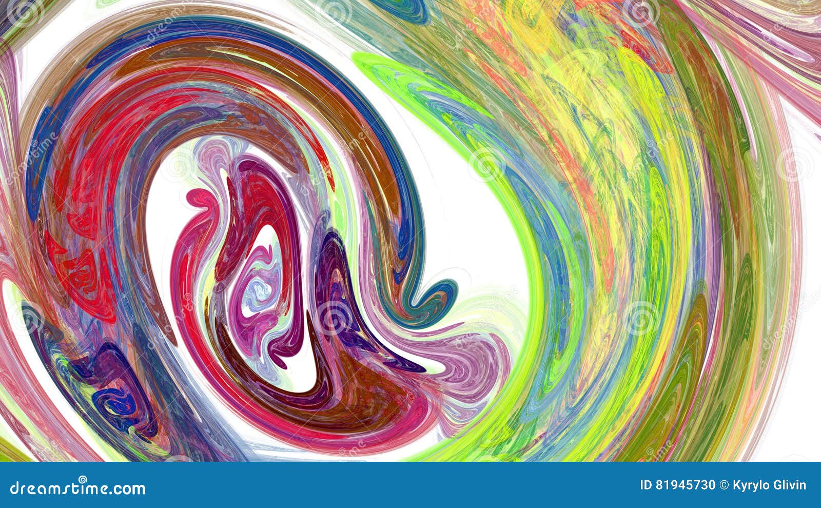 Colorful Twirl Abstract Background Stock Illustration - Illustration of ...