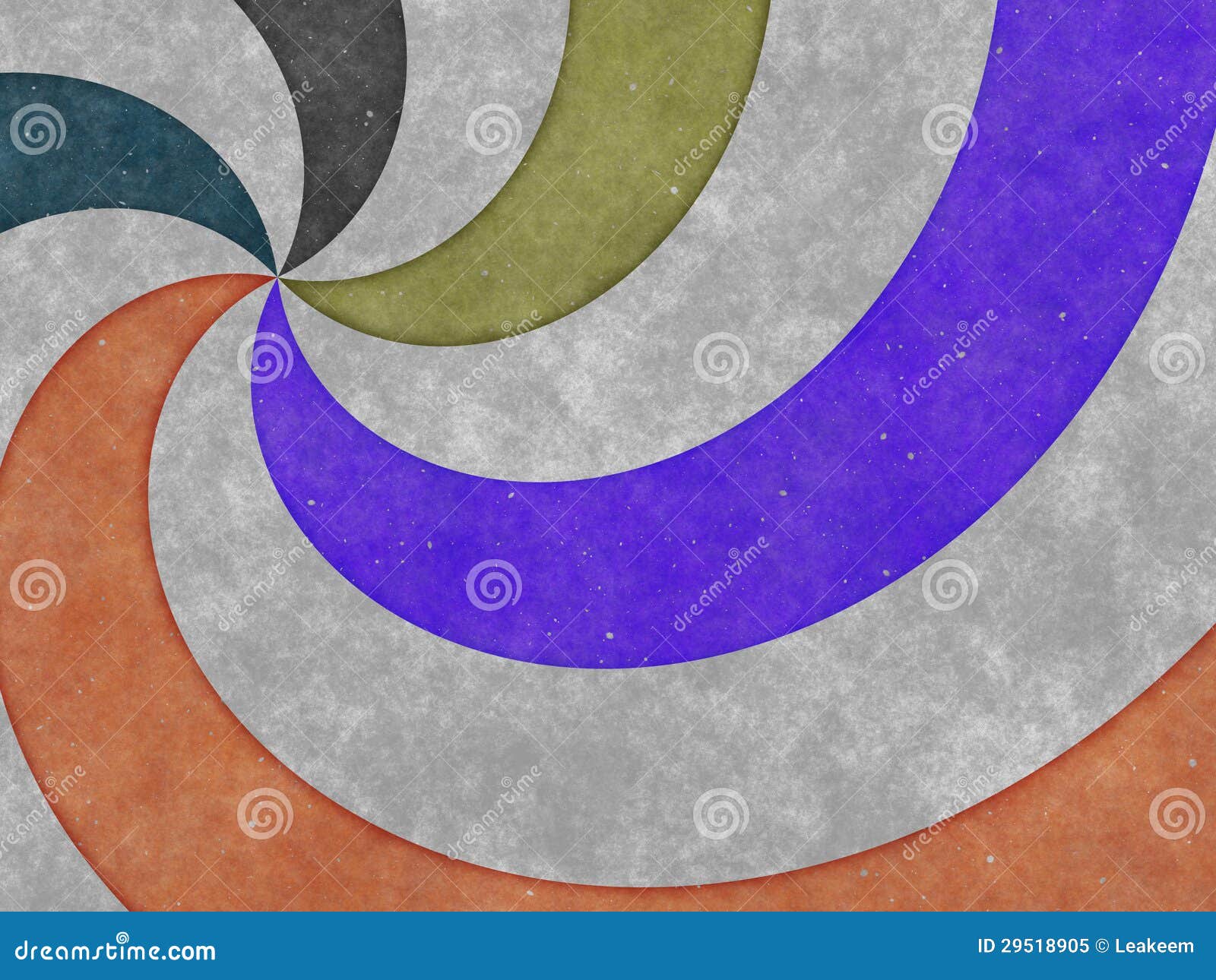 Colorful Twirl on Old Paper Texture Stock Illustration - Illustration ...