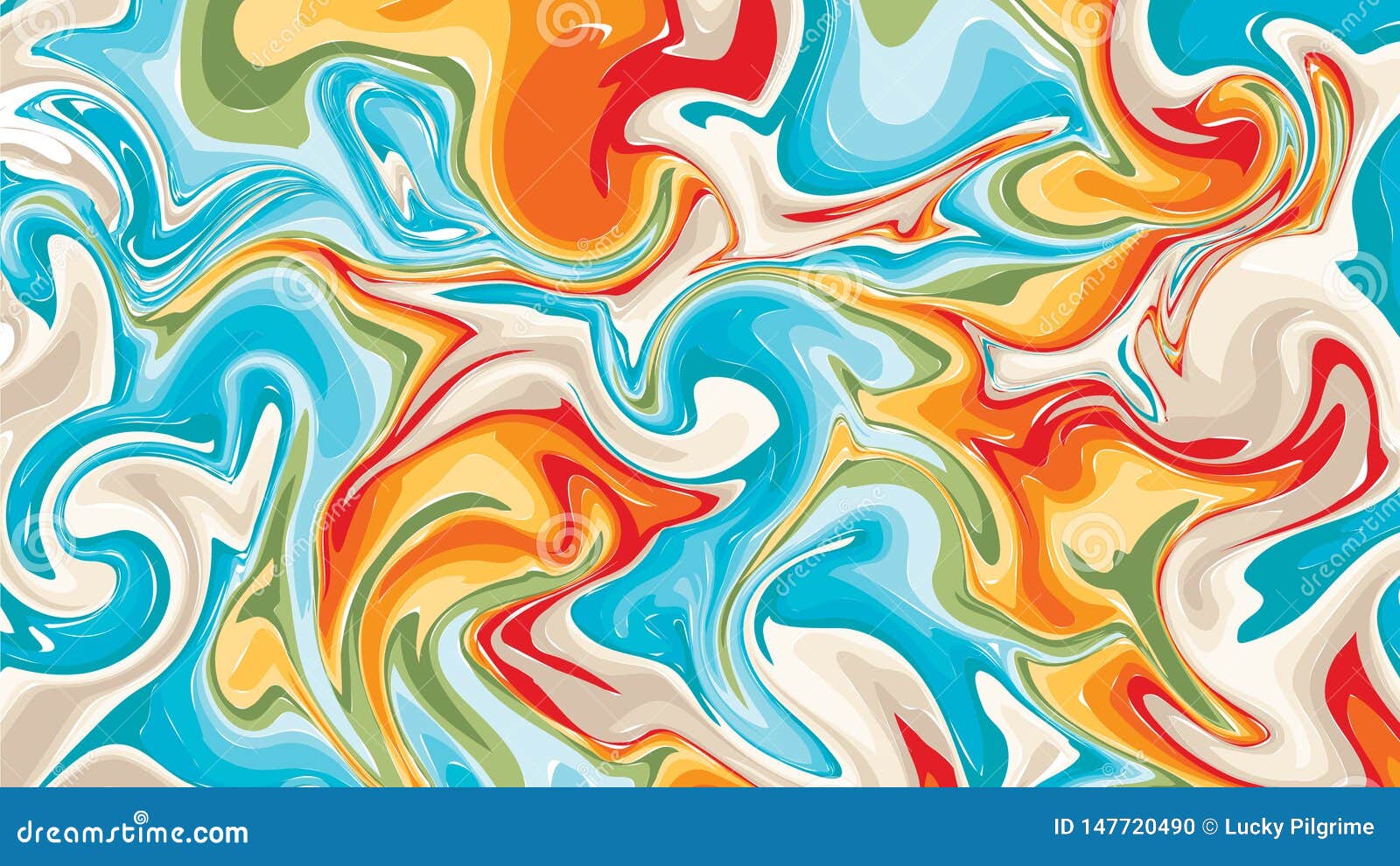 Colorful Twirl Background in Abstract Style Stock Illustration ...