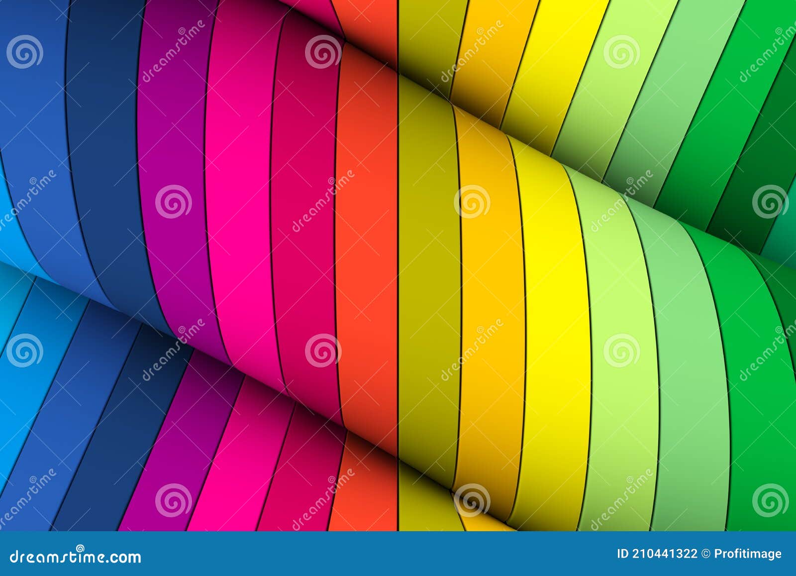Colorful Twisted Abstract Background Stock Illustration - Illustration ...