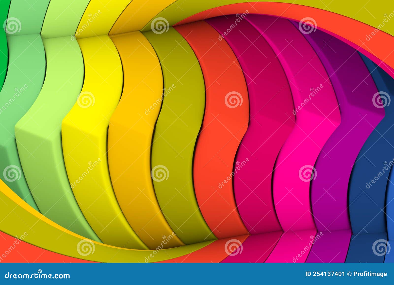 Colorful Twisted Boxes Abstract Background 3D Stock Illustration ... Colorful Twisted Boxes Abstract Background 3D Stock Illustration ...