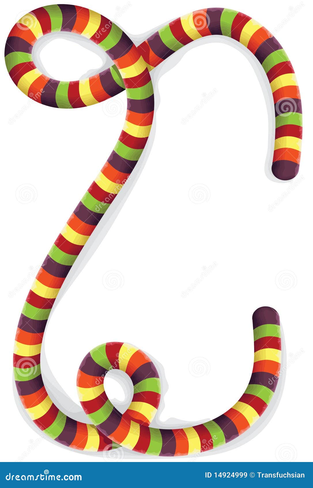 Colorful Twisted Candy Border Stock Vector - Illustration of vector ...