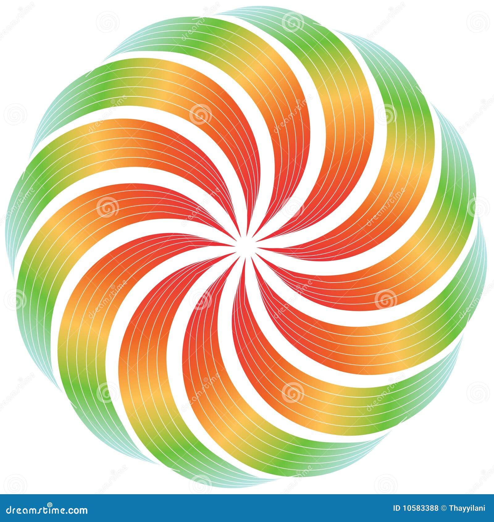 Colorful twisted design stock vector. Illustration of abstract - 10583388