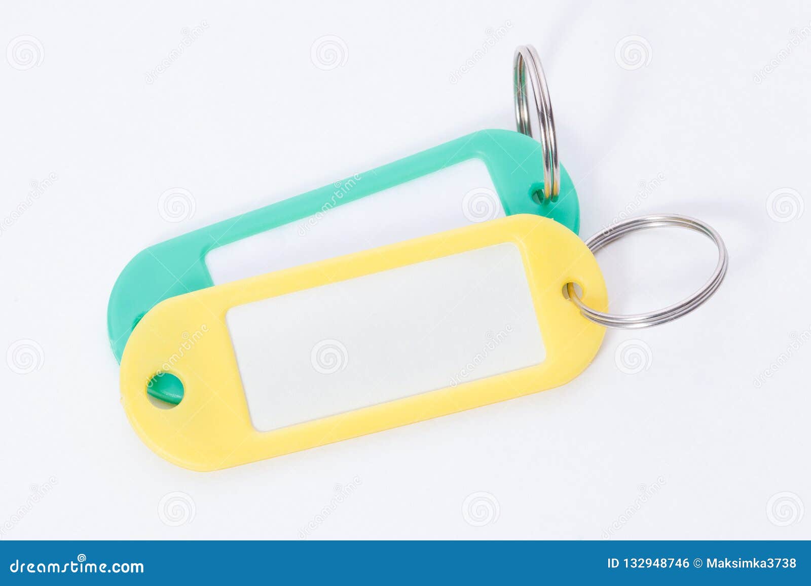 Colorful two key fob. stock photo. Image of keychain - 132948746
