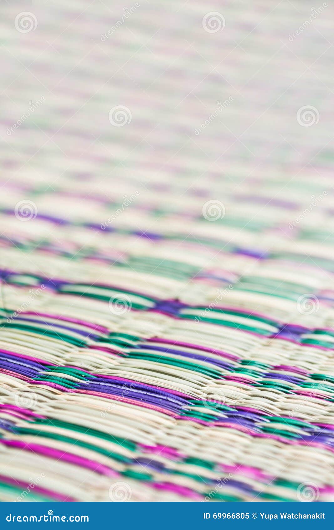 Colorful Typical Thai Style Straw Mat Stock Image - Image of colorful ...