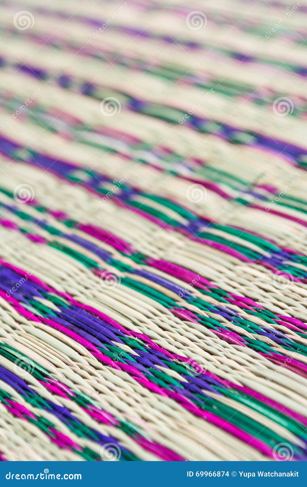Colorful Typical Thai Style Straw Mat Stock Photo - Image of screen ...