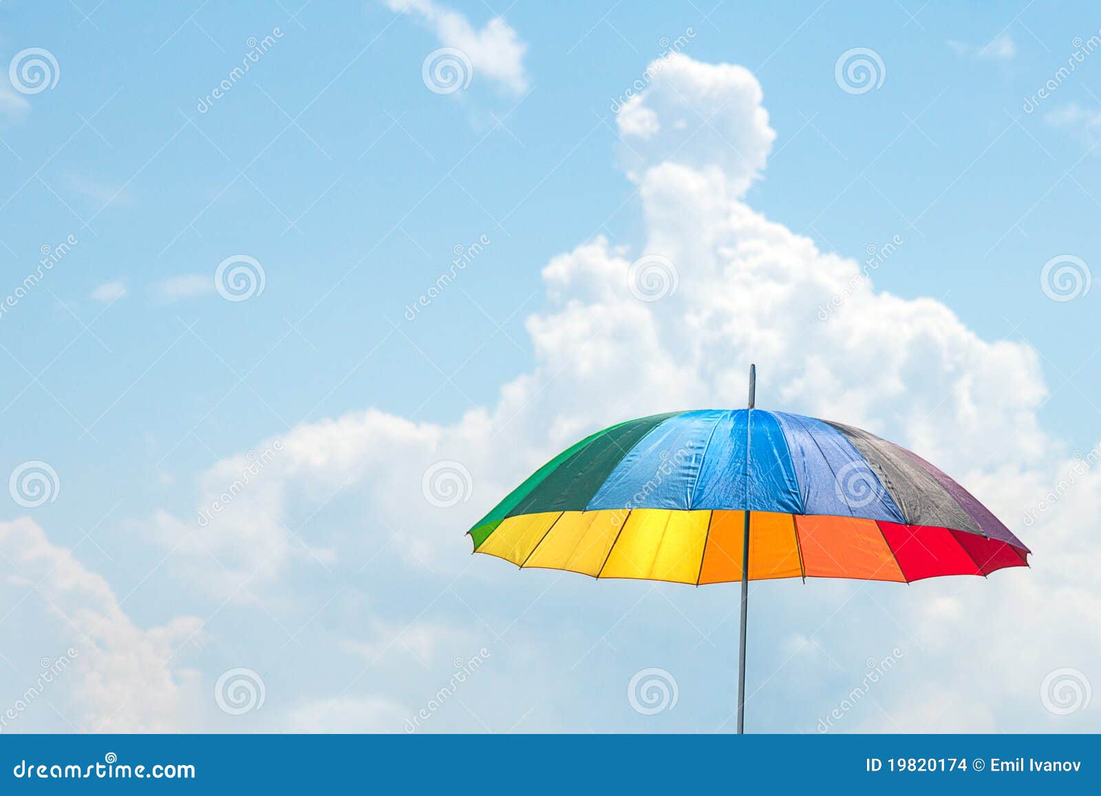 Colorful parasol stock photo. Image of brolly, bright - 19820174