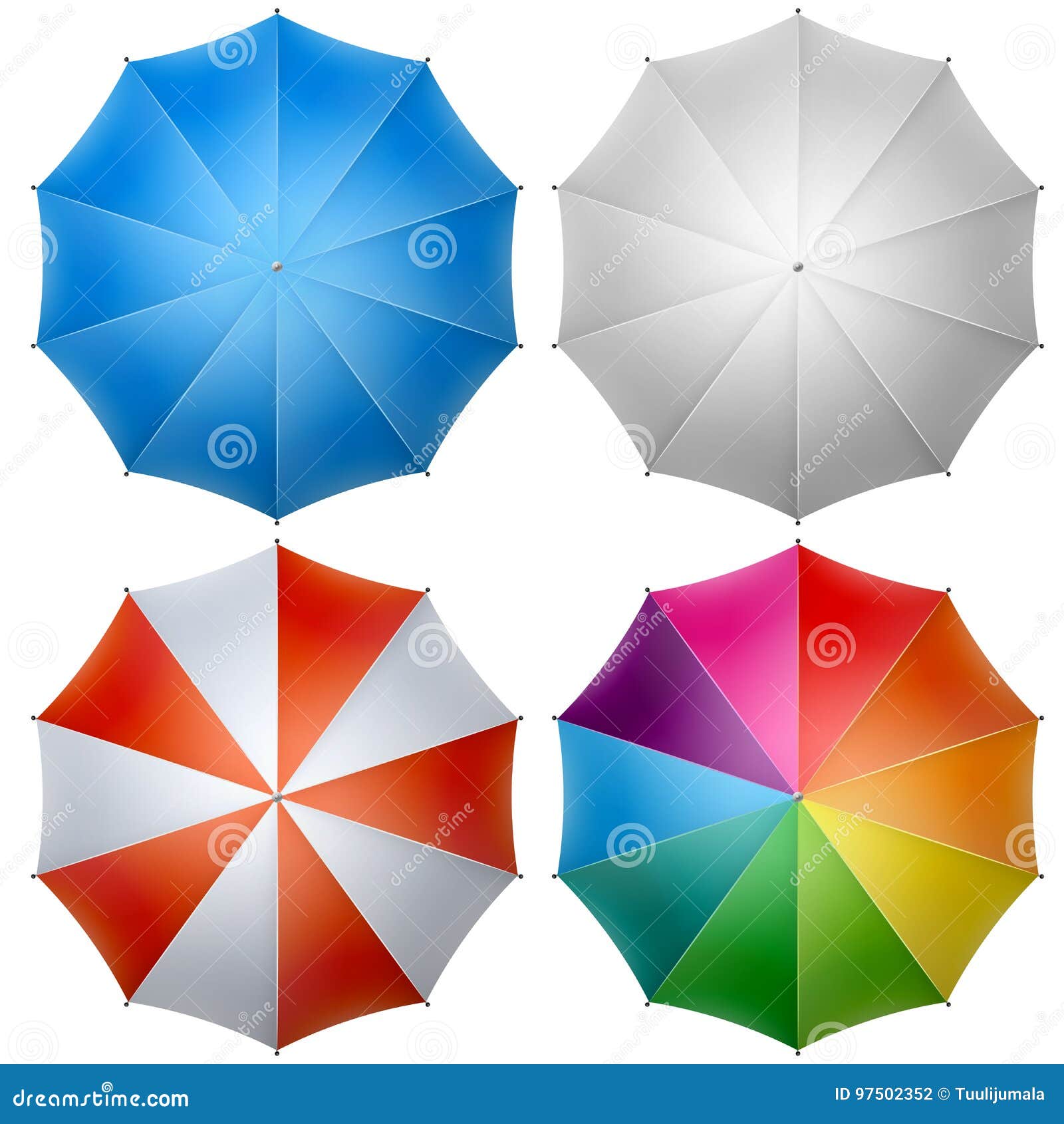 Colorful Umbrella Border Frame Royalty-Free Stock Image | CartoonDealer ...