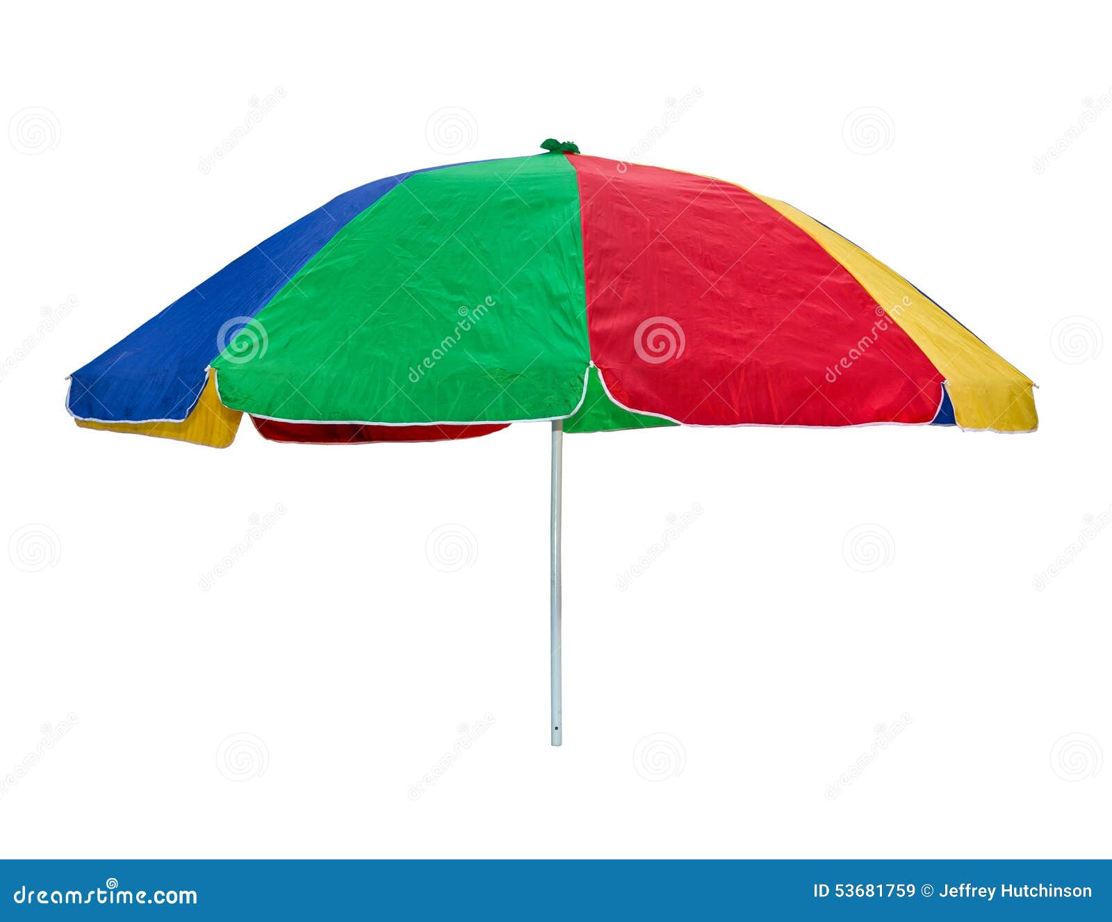 Colorful Umbrella on White Background Stock Image - Image of ...