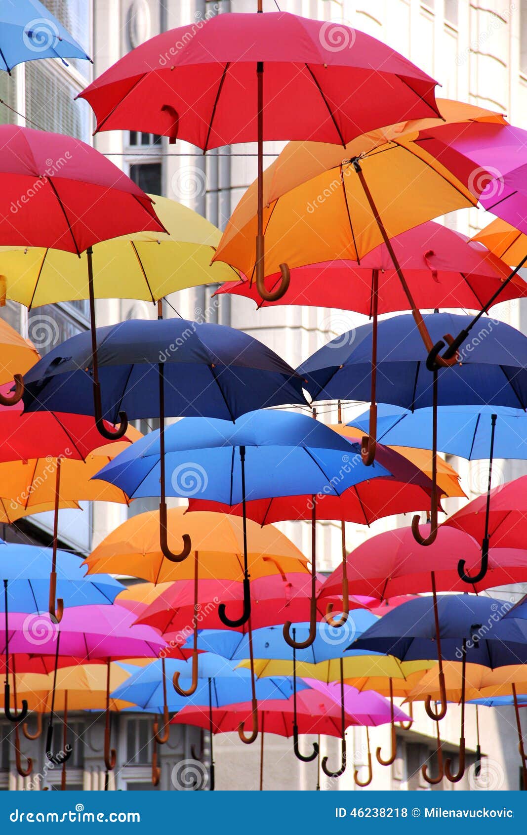Colorful umbrellas stock photo. Image of beauty, equipment - 46238218