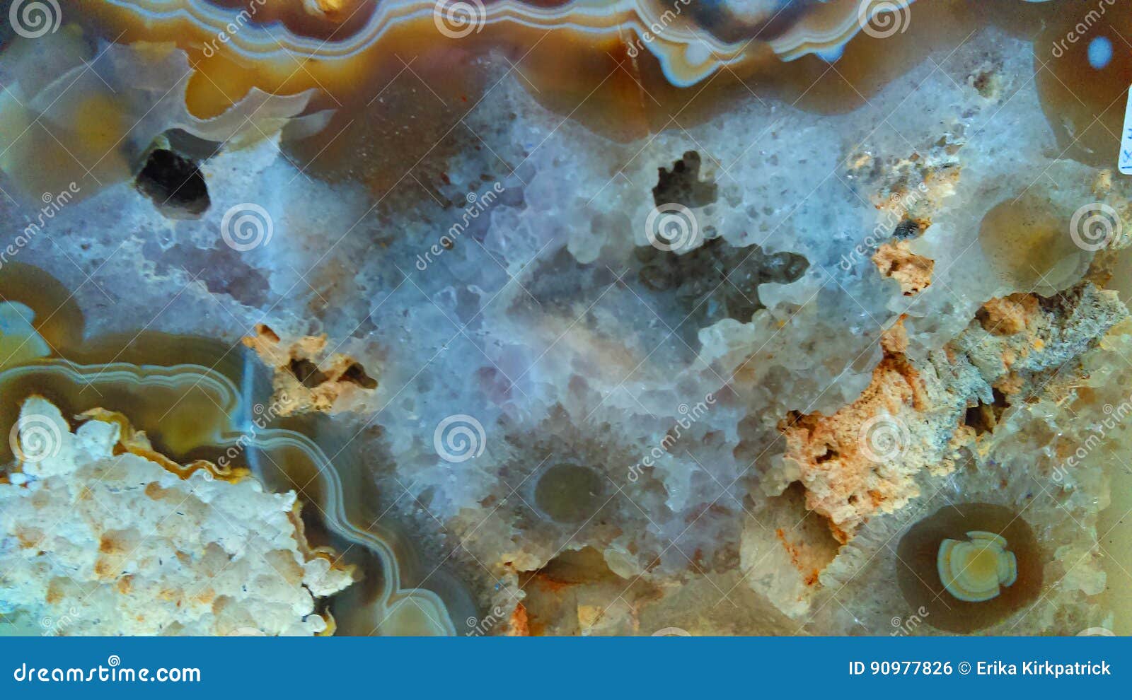Geode Slice Gemstone Background Stock Photo - Image of material ...