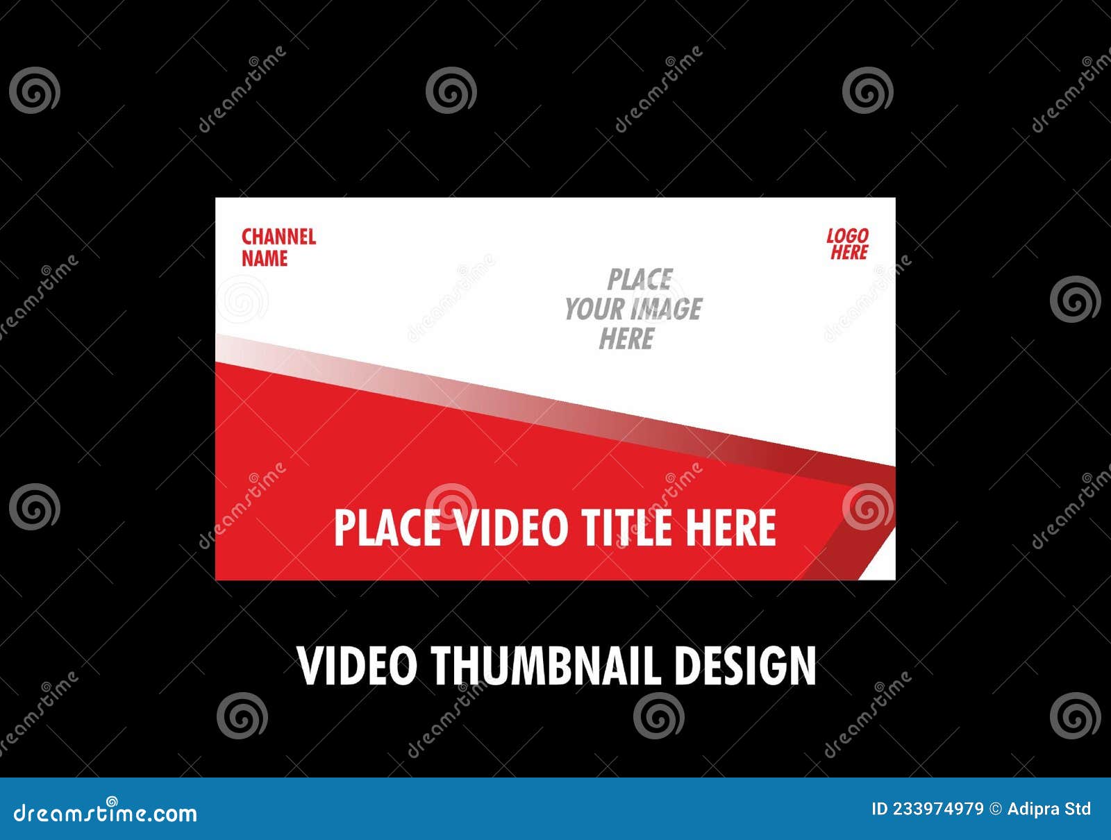 Colorful and Unique Video Thumbnail Stock Vector - Illustration of ...