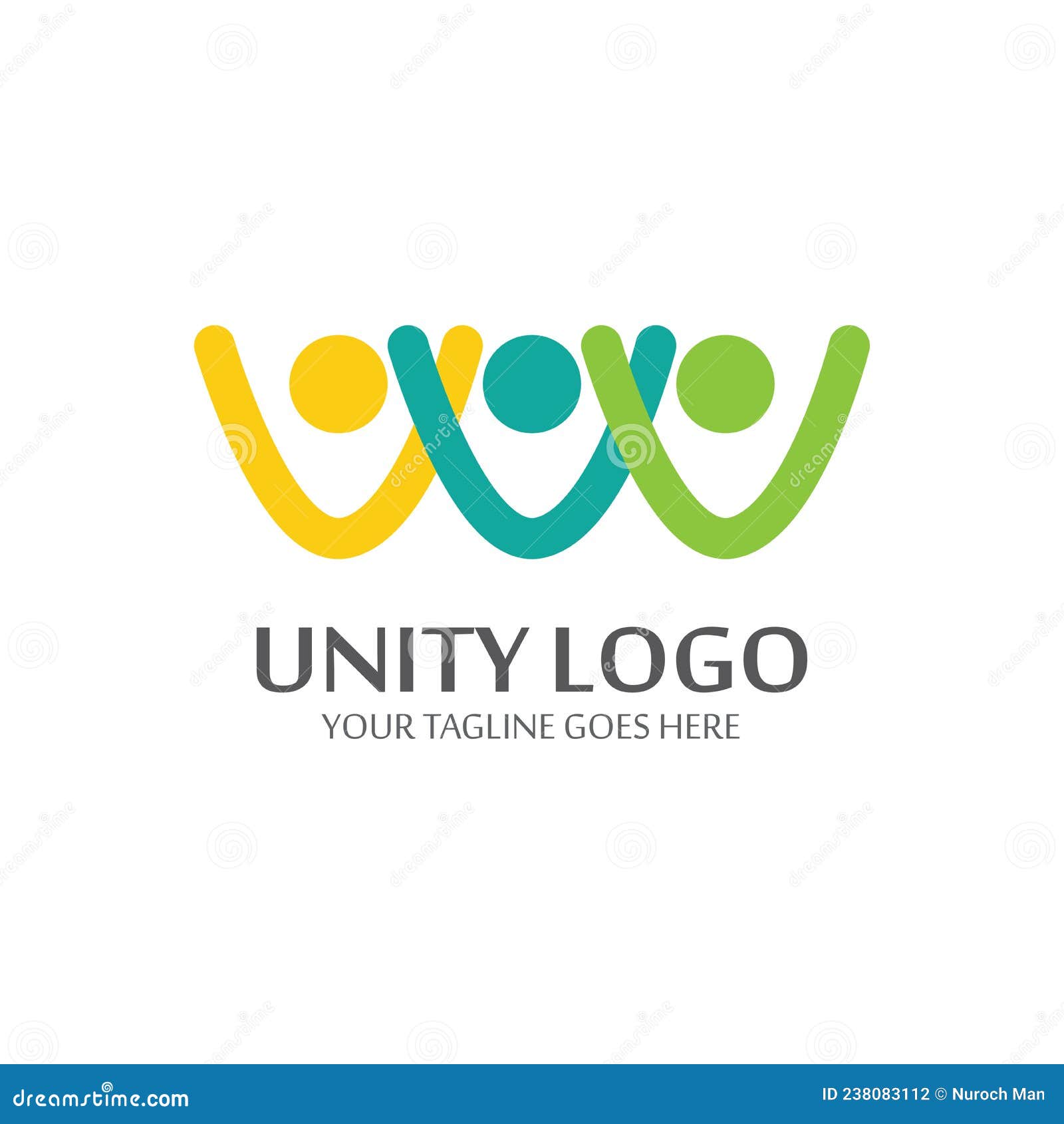 Colorful Unity Concept Logo Icon Vector Template. Stock Vector ...