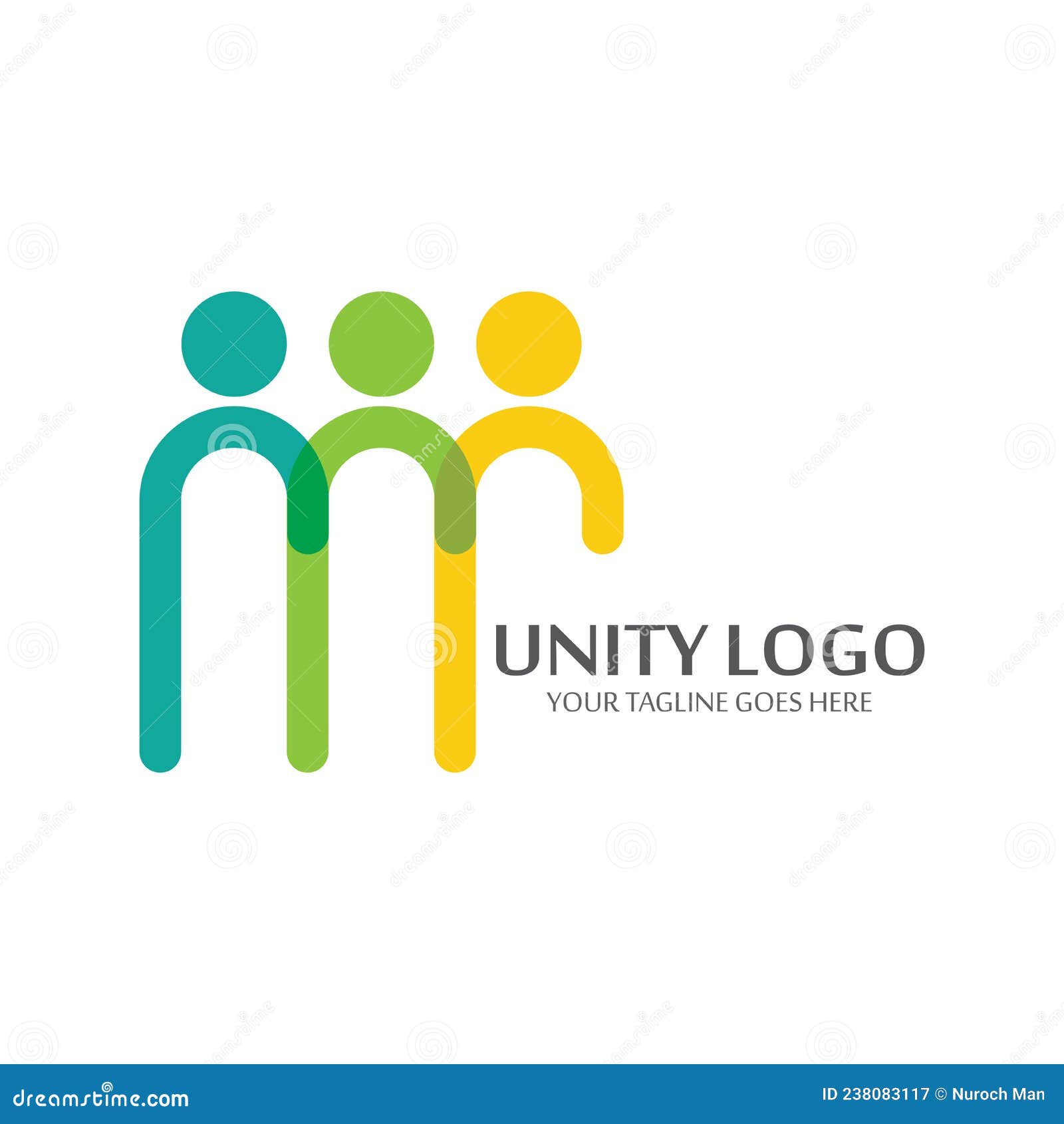 Colorful Unity Concept Logo Icon Vector Template. Stock Vector ...