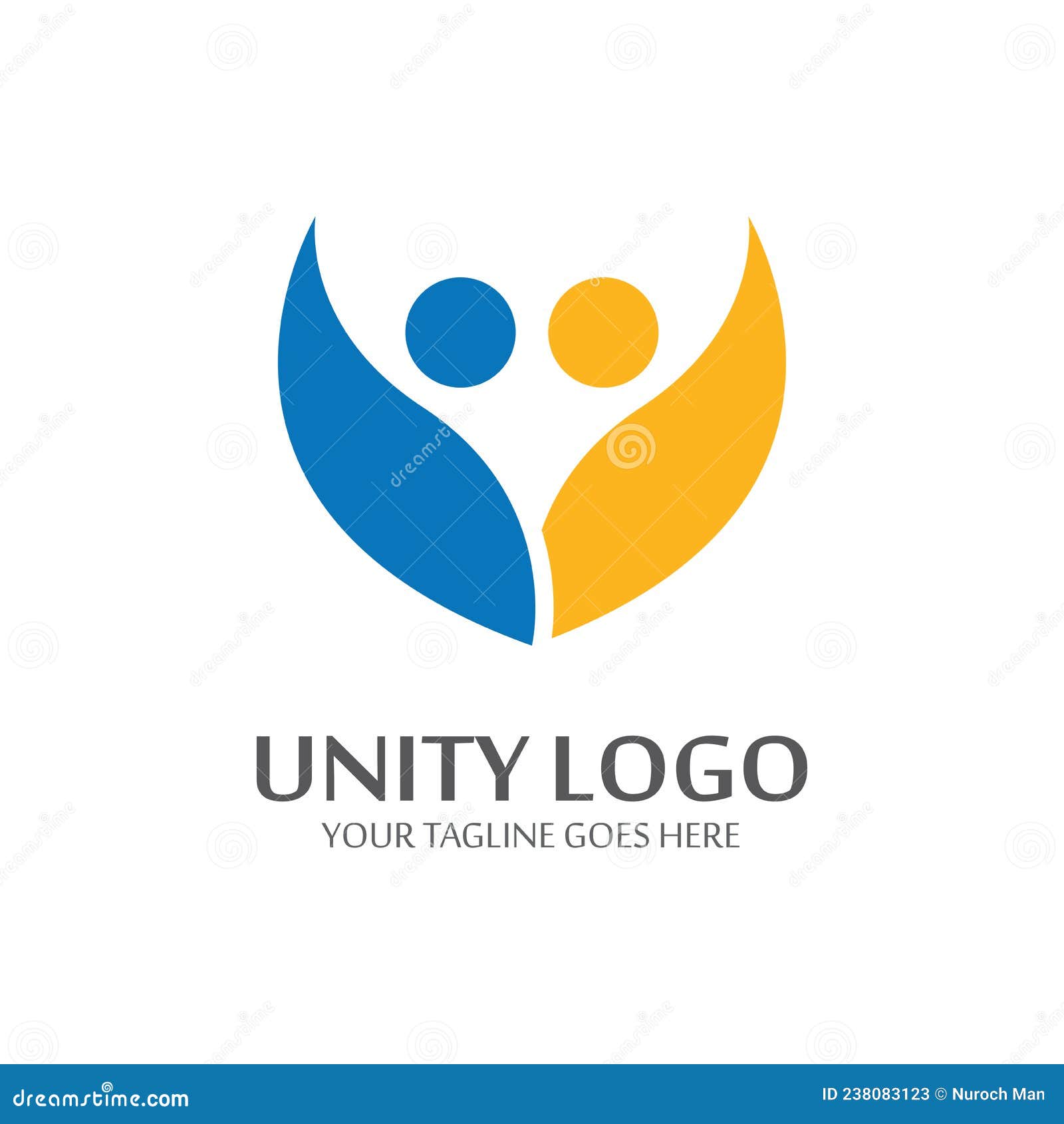 Colorful Unity Concept Logo Icon Vector Template. Stock Vector ...