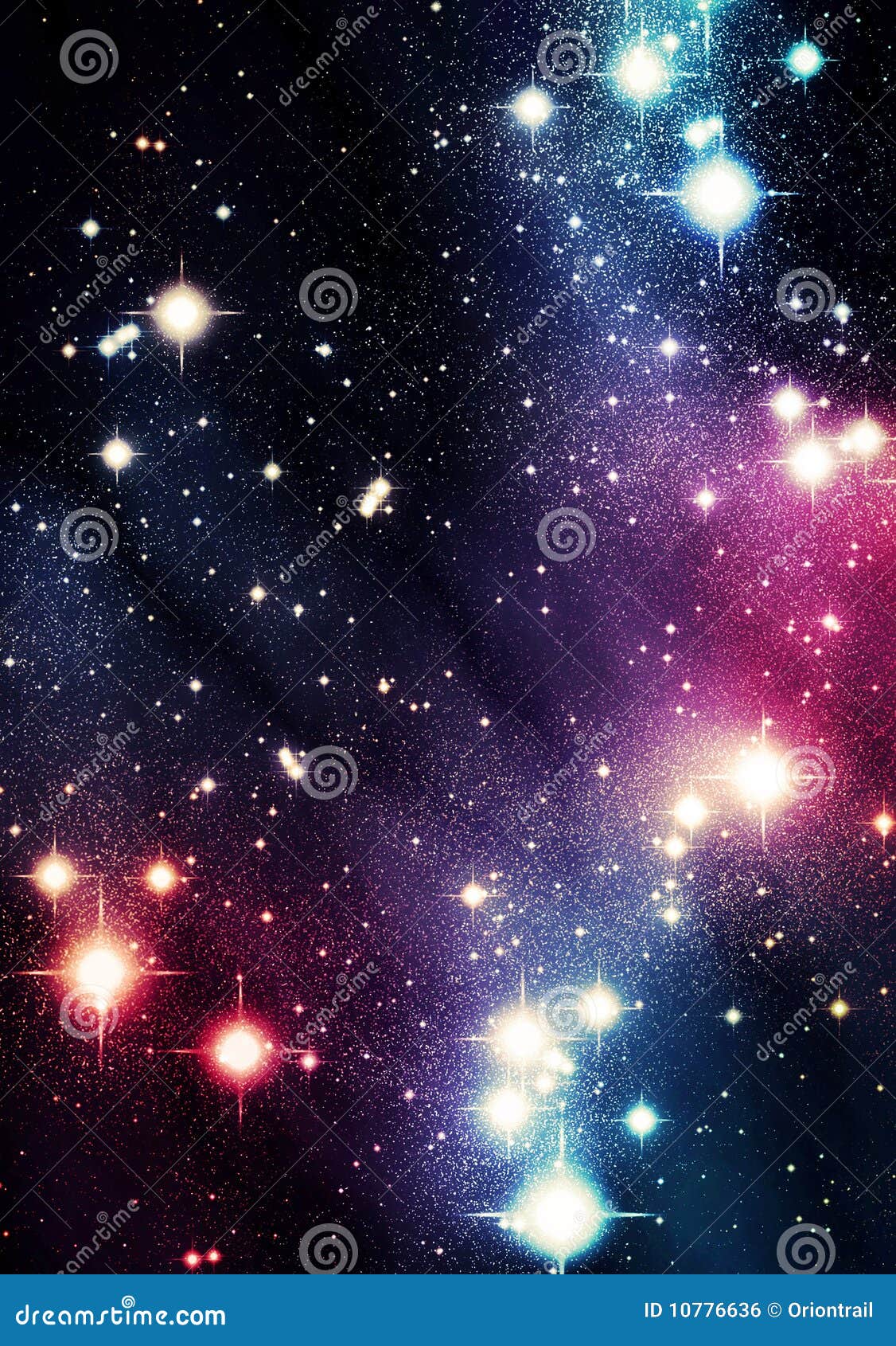 Colorful universe stock illustration. Illustration of concept - 10776636