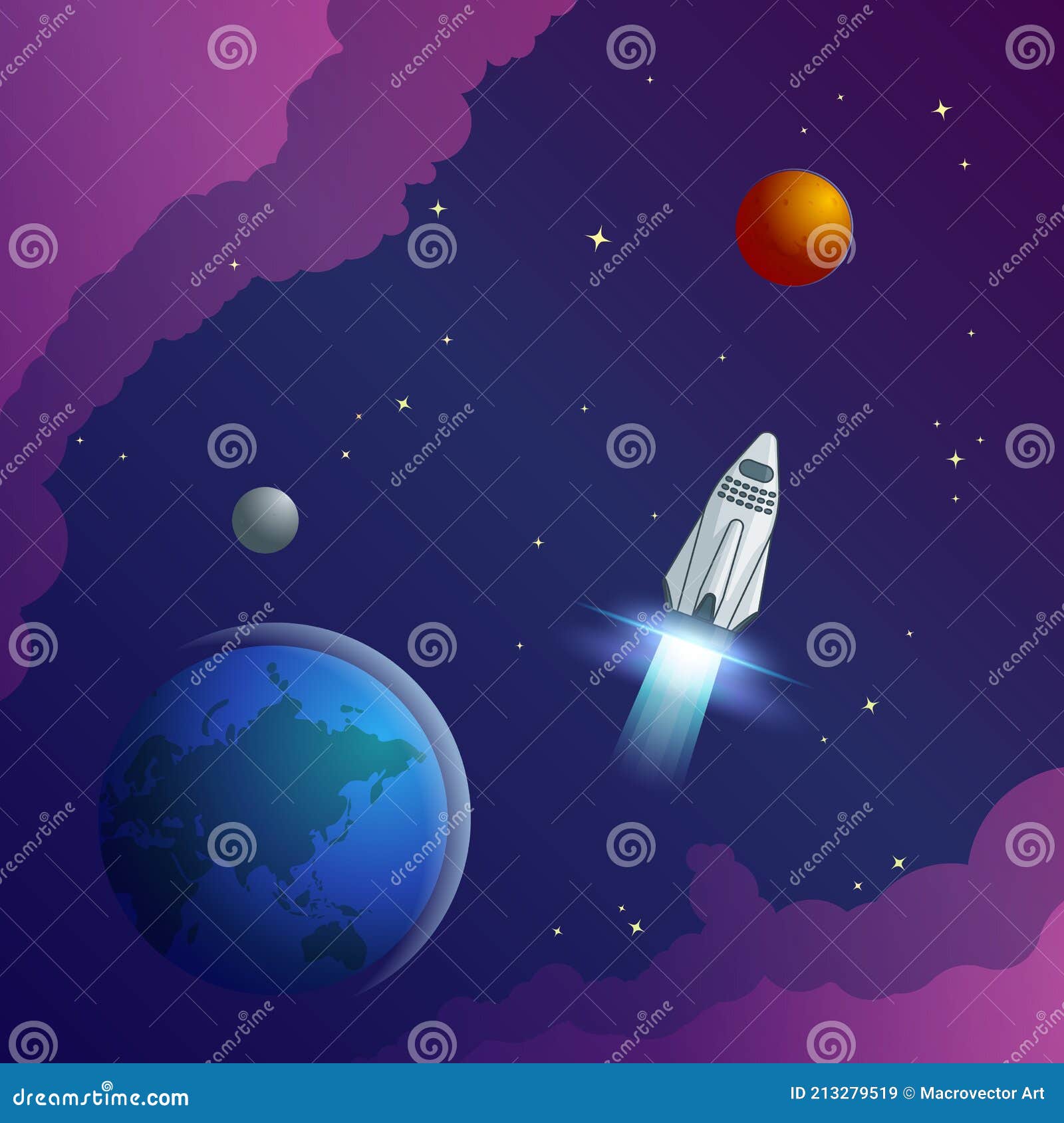 Colorful Universe Creative Concept Stock Vector - Illustration of ...