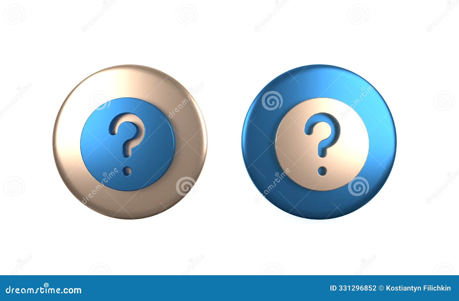 Colorful Unknown Search Icon Isolated on White Background. Magnifying ...