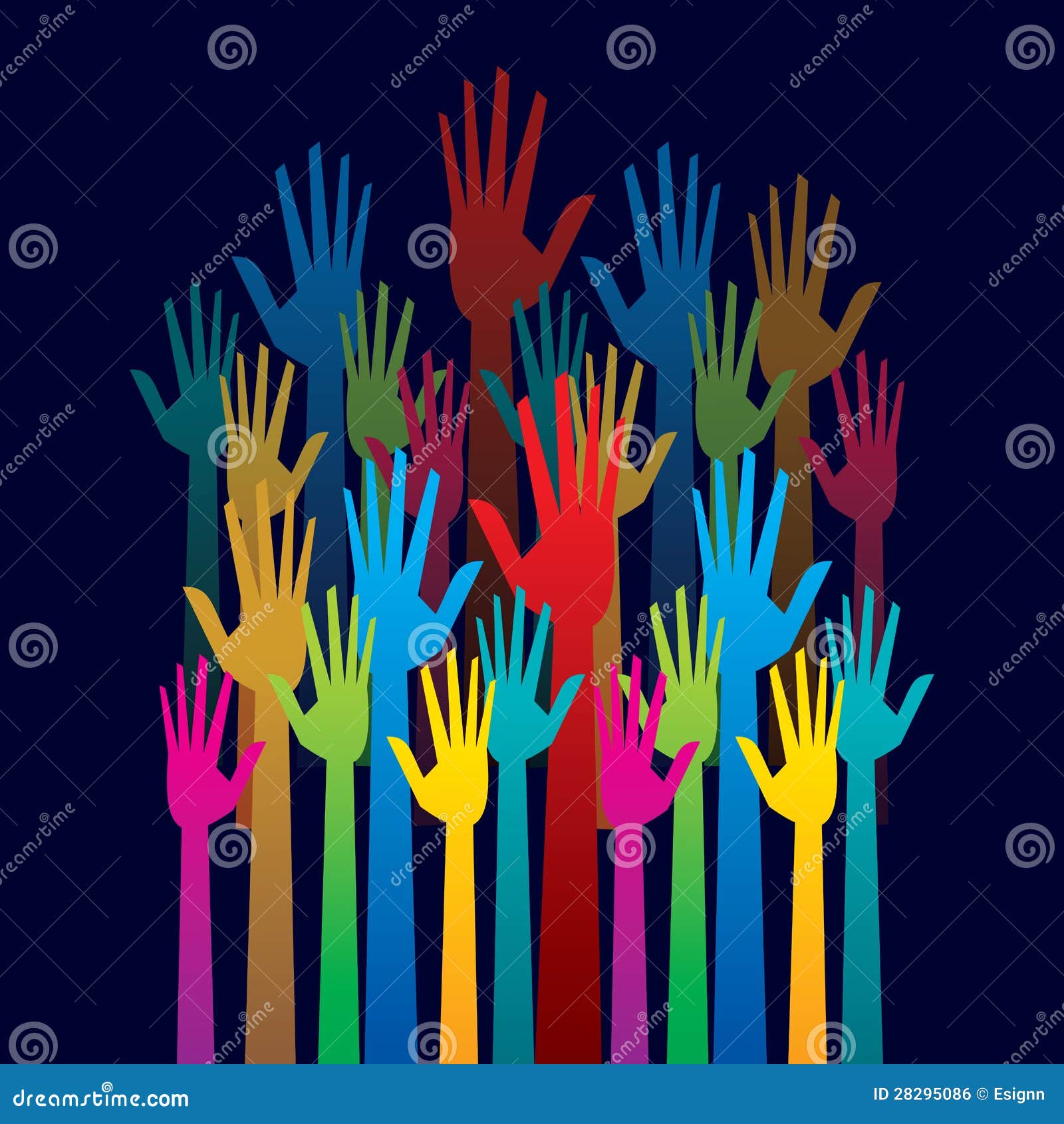 Democracy Concept Hand Up Stock Illustrations – 408 Democracy Concept ...