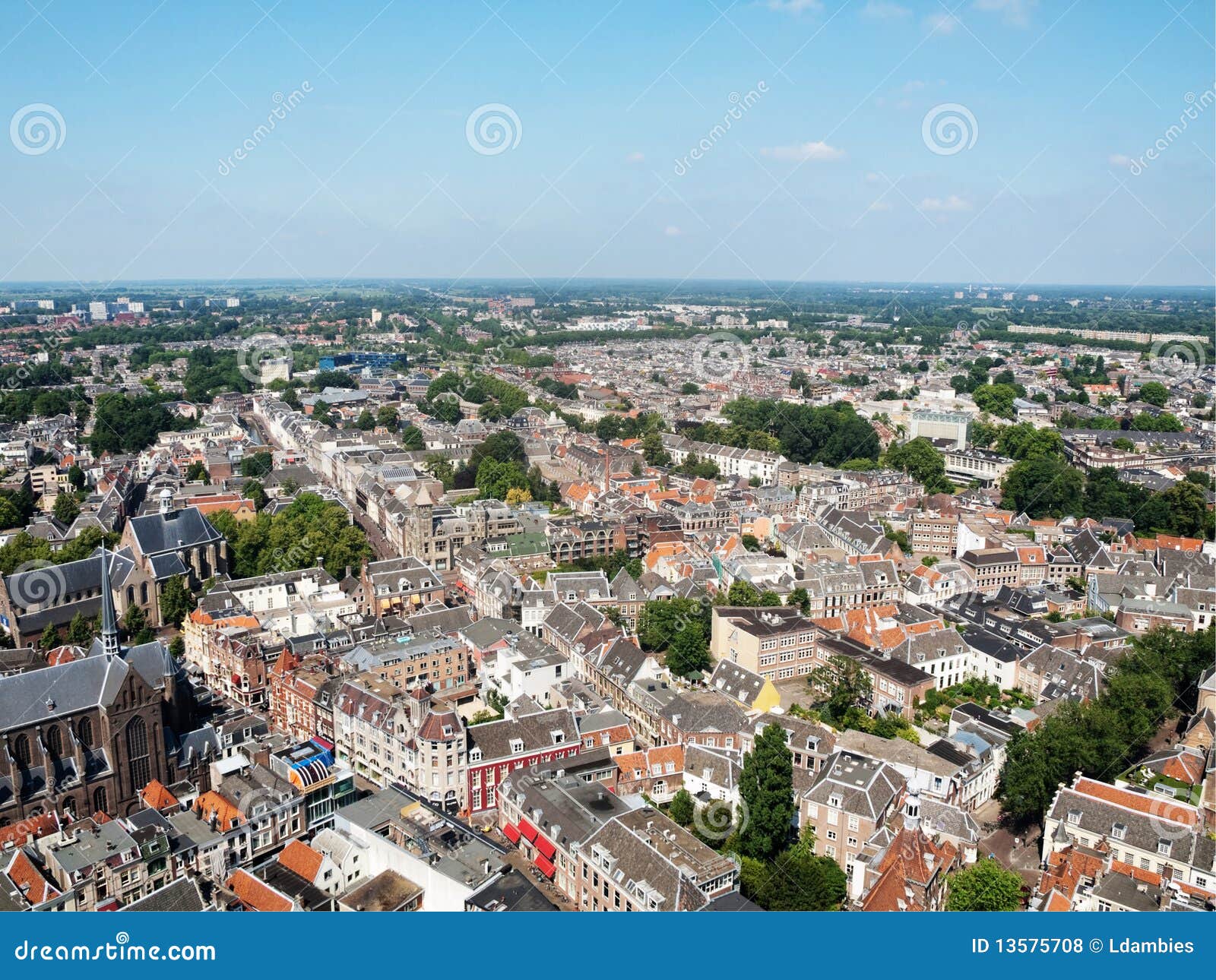 Colorful Utrecht stock photo. Image of buildings, roof - 13575708