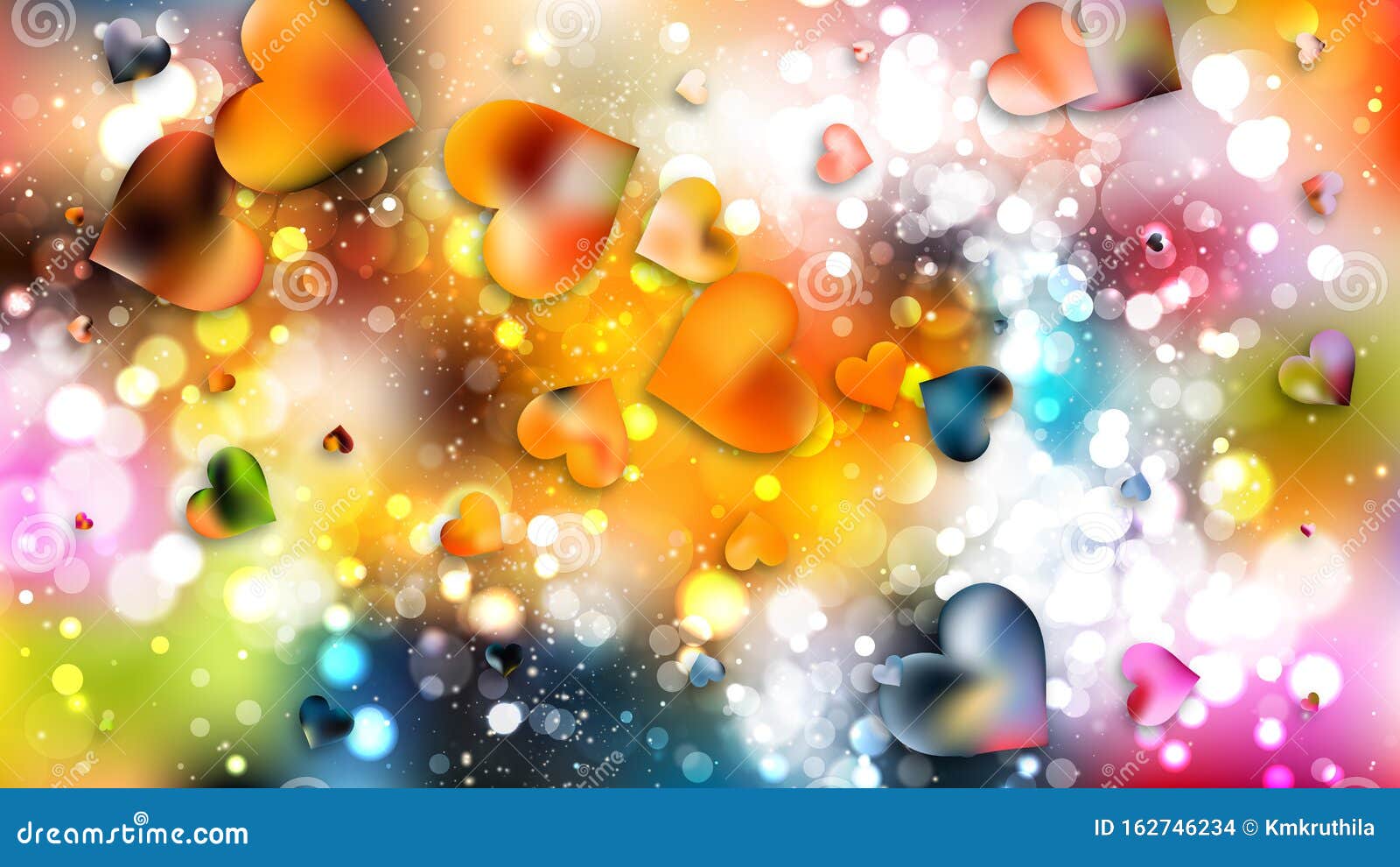 Colorful Valentine Background Illustrator Stock Vector - Illustration ...