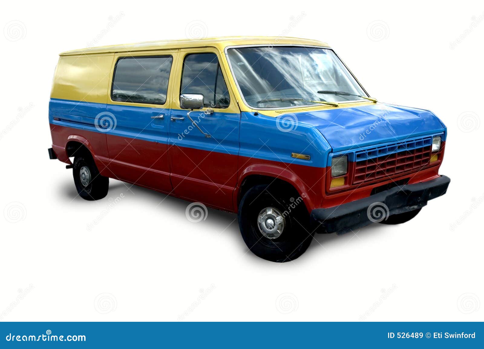 Colorful Van stock image. Image of musical, artsy, yellow - 526489